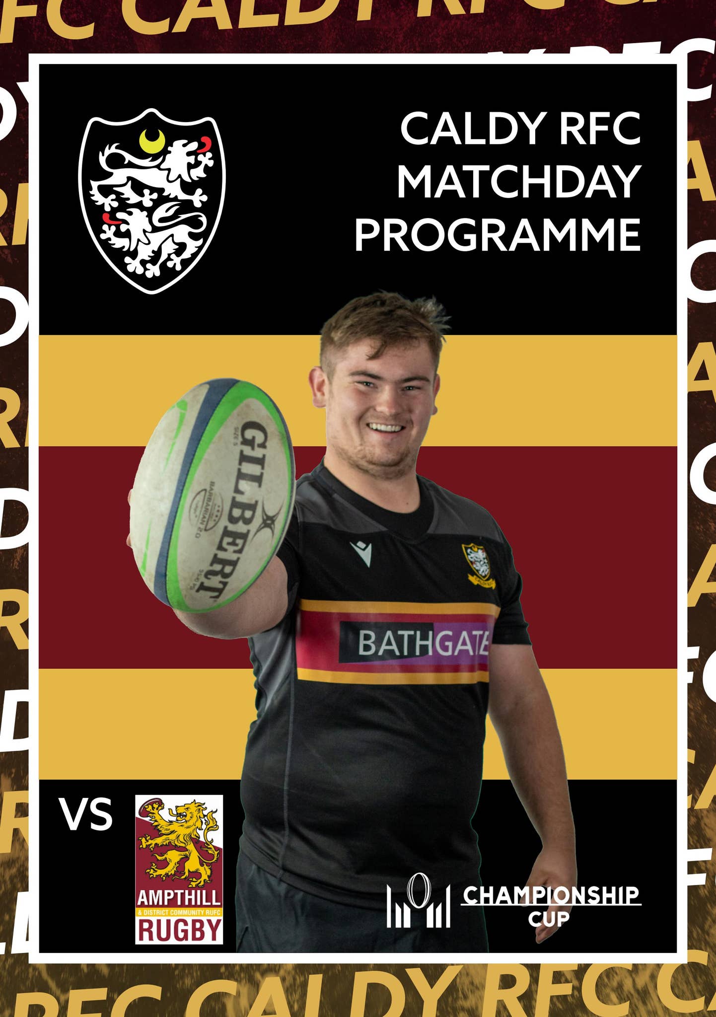 Caldy RFC Vs Ampthill - Championship Cup by Caldy Rugby Club - Issuu