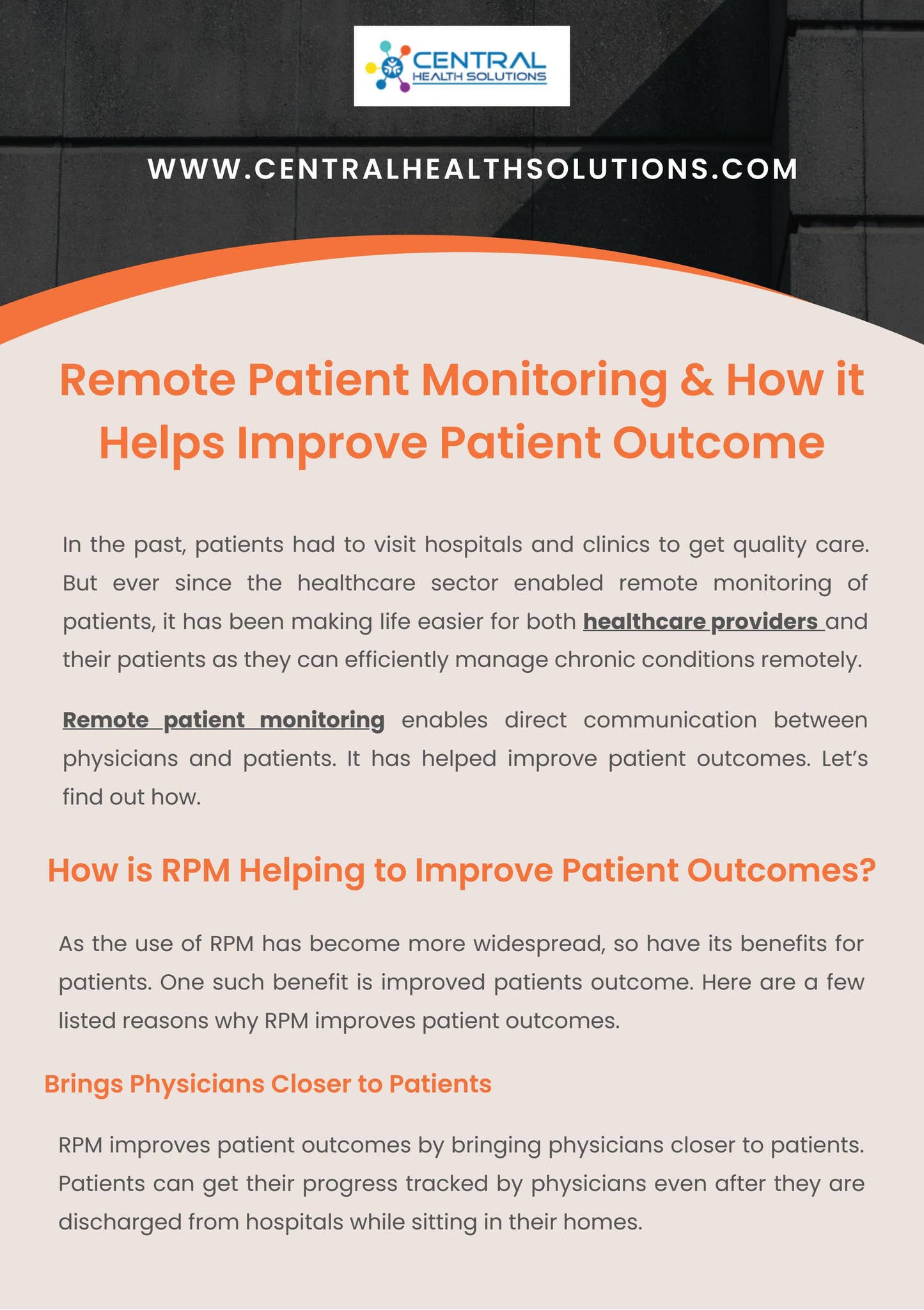 Remote Patient Monitoring & How it Helps Improve Patient Outcome by ...