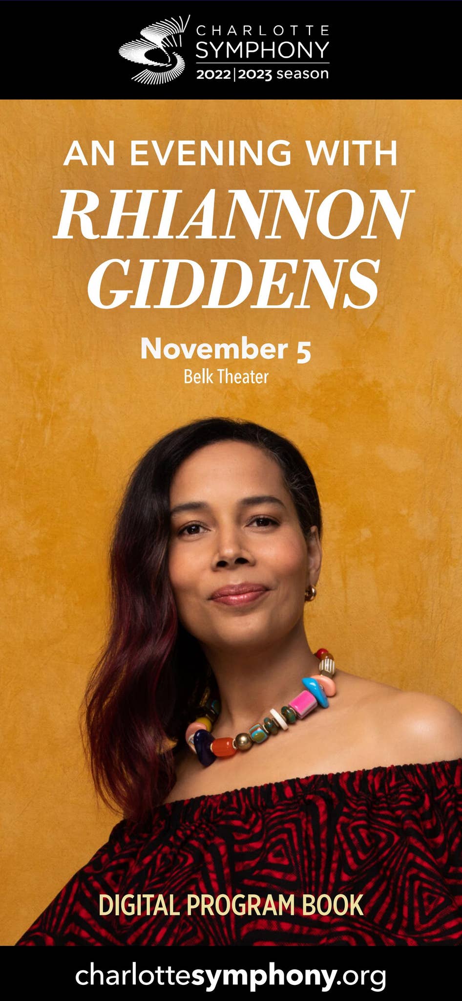 CSO An Evening with Rhiannon Giddens - program 11-5-22 by Charlotte ...