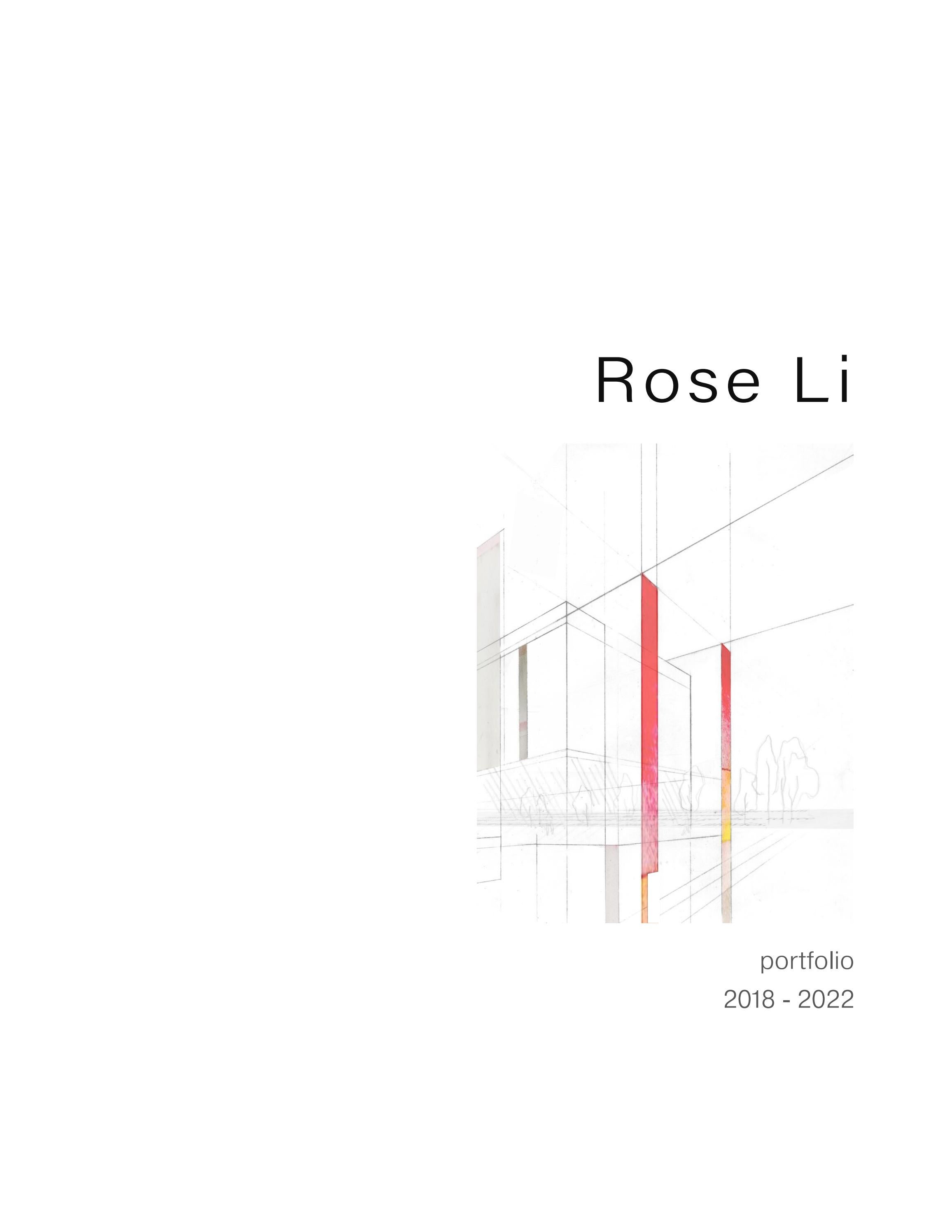 Rose Li | Portfolio 2022 by Rose Li - Issuu
