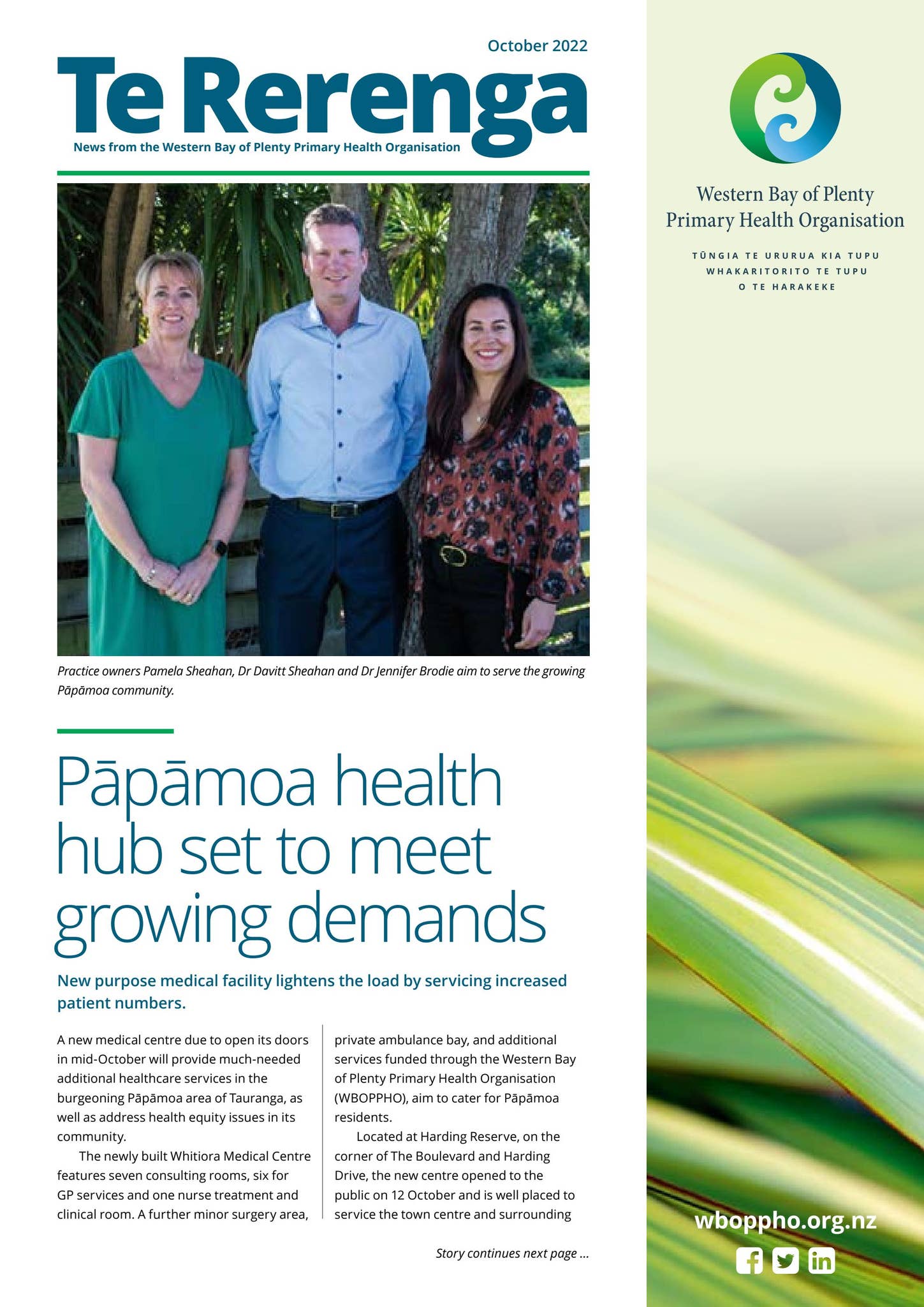 Te Rerenga October 2022 by WBOP PHO - Issuu