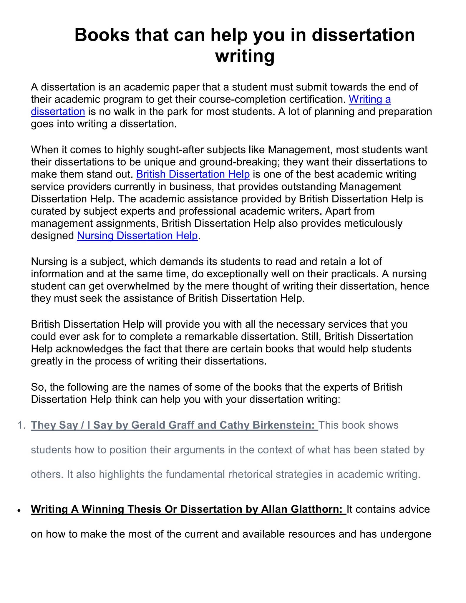 Books that can help you in dissertation writing by British Dissertation ...