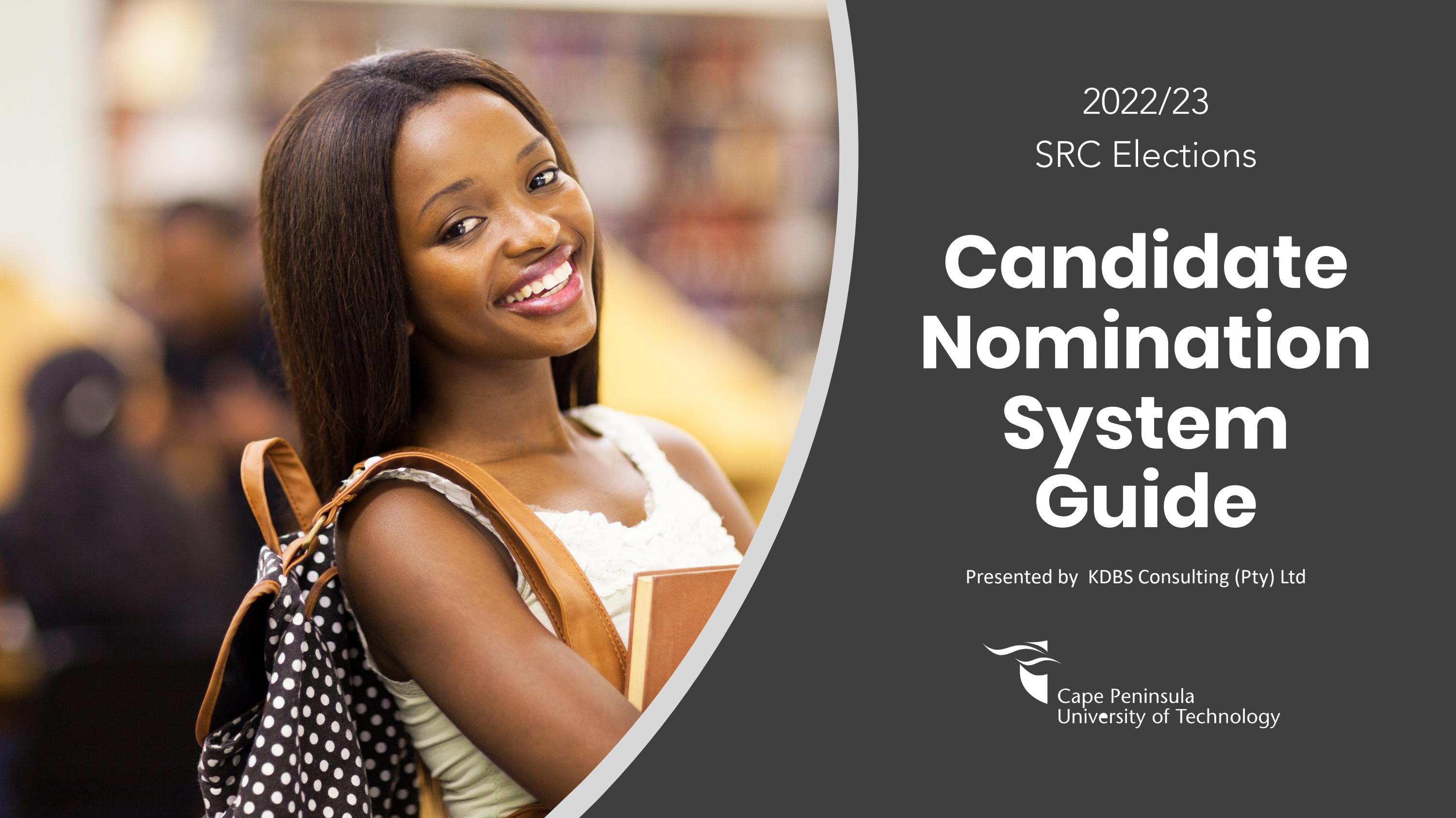 CPUT SRC ELECTION 2022 - Candidate Nomination System Guide by Cape ...