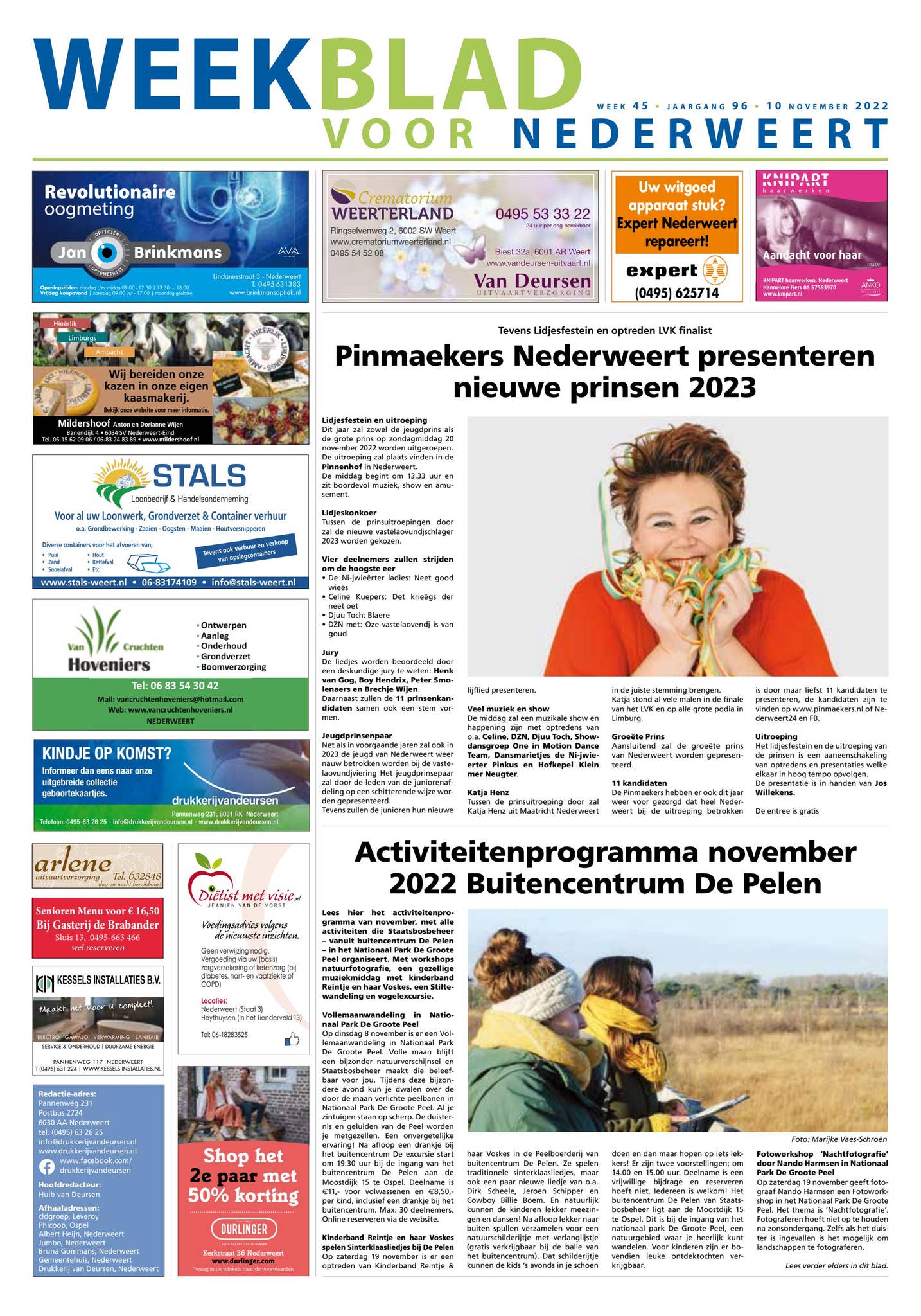 Week 45 2022 by Weekblad Nederweert - Issuu