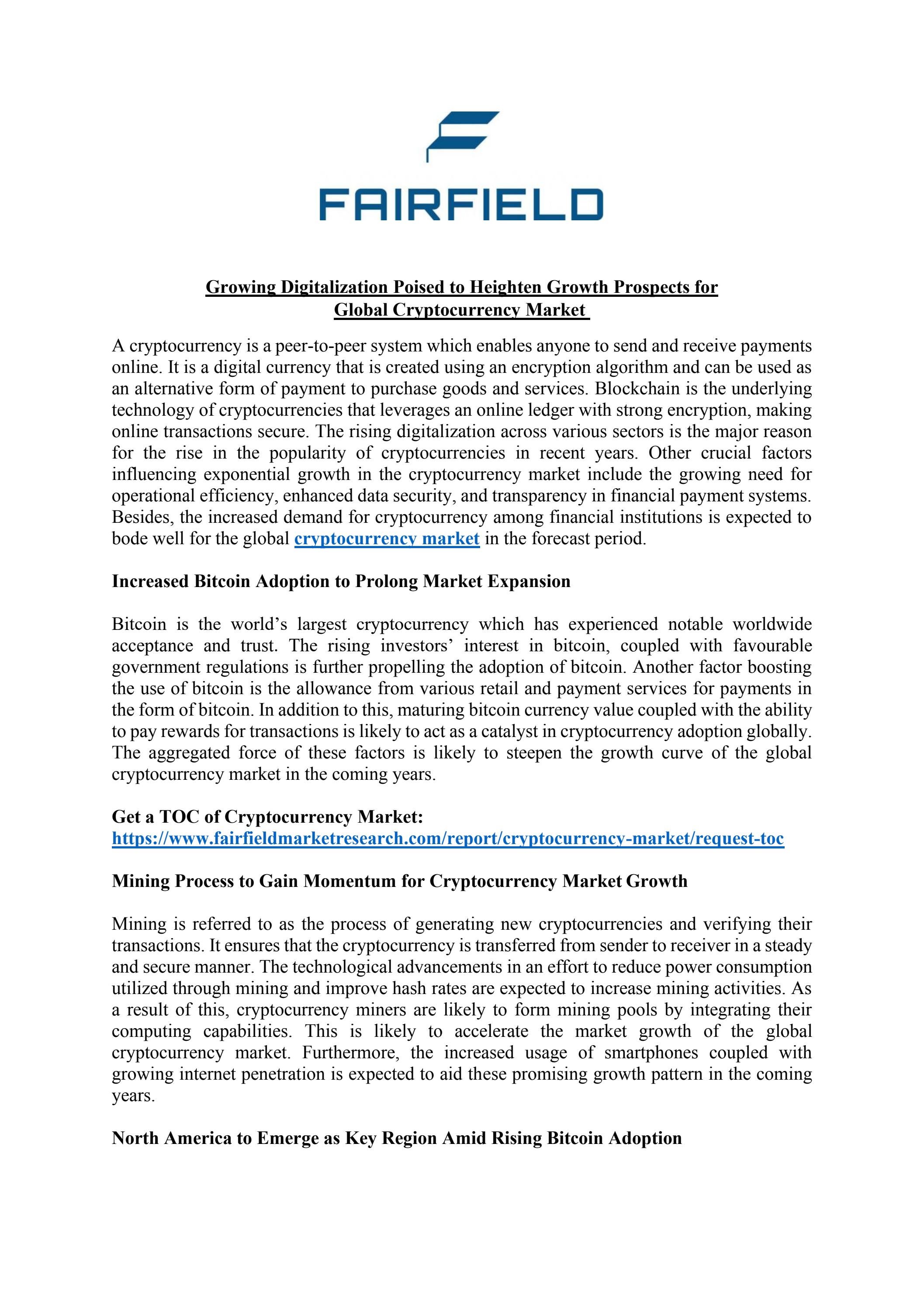 Cryptocurrency Market Size Share And Growth Analysis To 2029 By