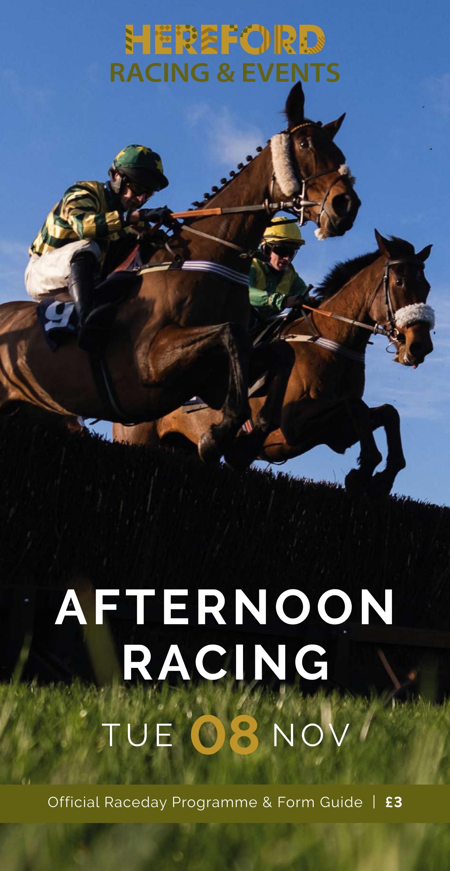Hereford Racecard - Tuesday 8th November by Arena Racing Company - Issuu