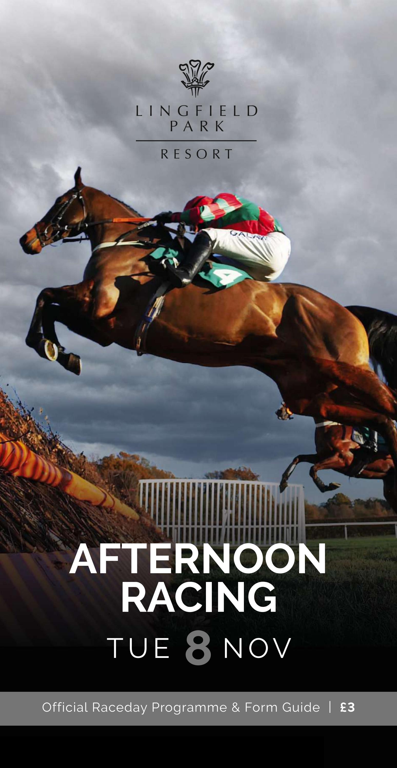 Lingfield Park Racecard - Tuesday 8th November by Arena Racing Company ...