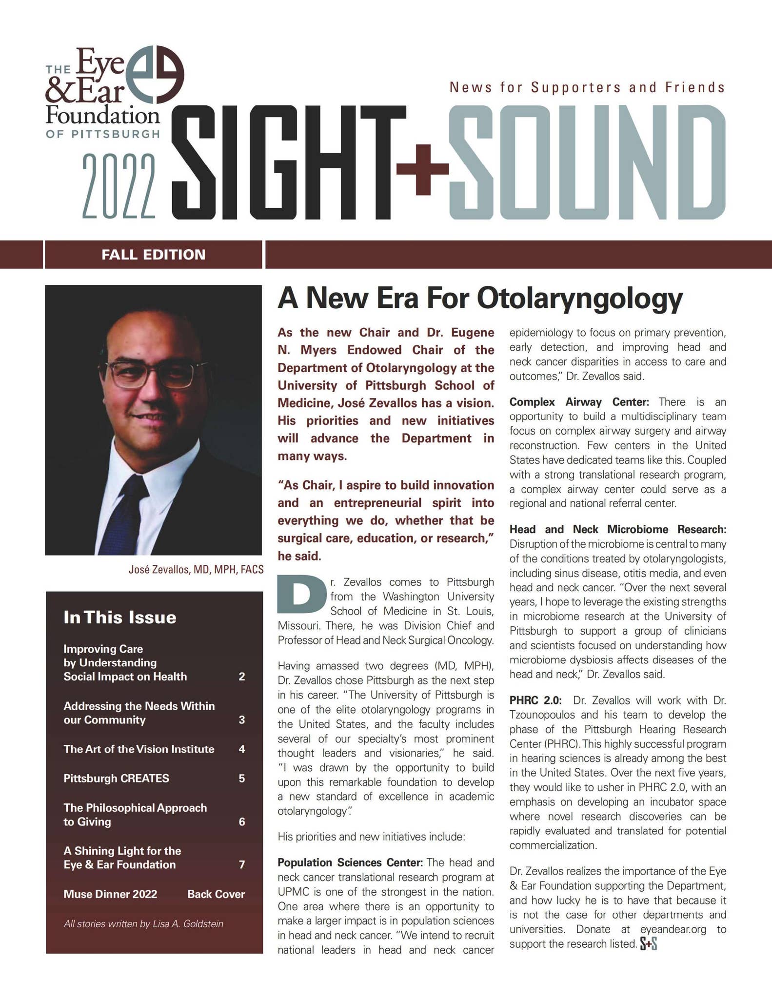 Sight + Sound, Fall 2022 by Eye & Ear Foundation of Pittsburgh - Issuu