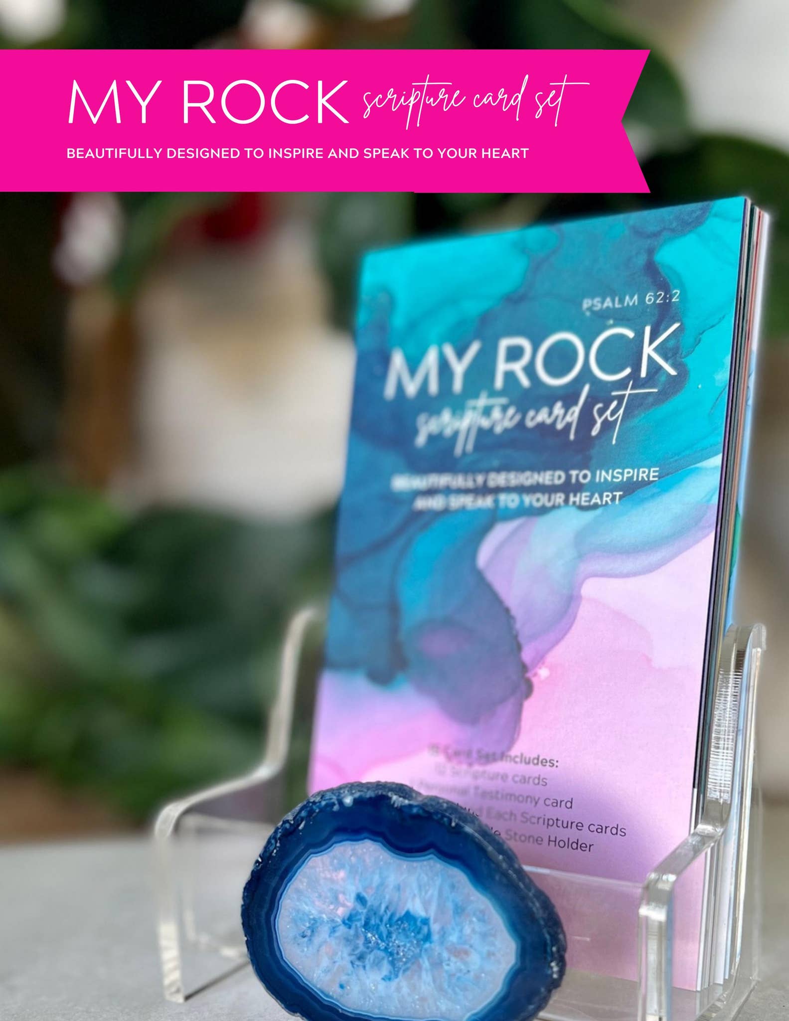 My Rock Scripture Set with Acrylic Geode Base by shoptaylorgray - Issuu