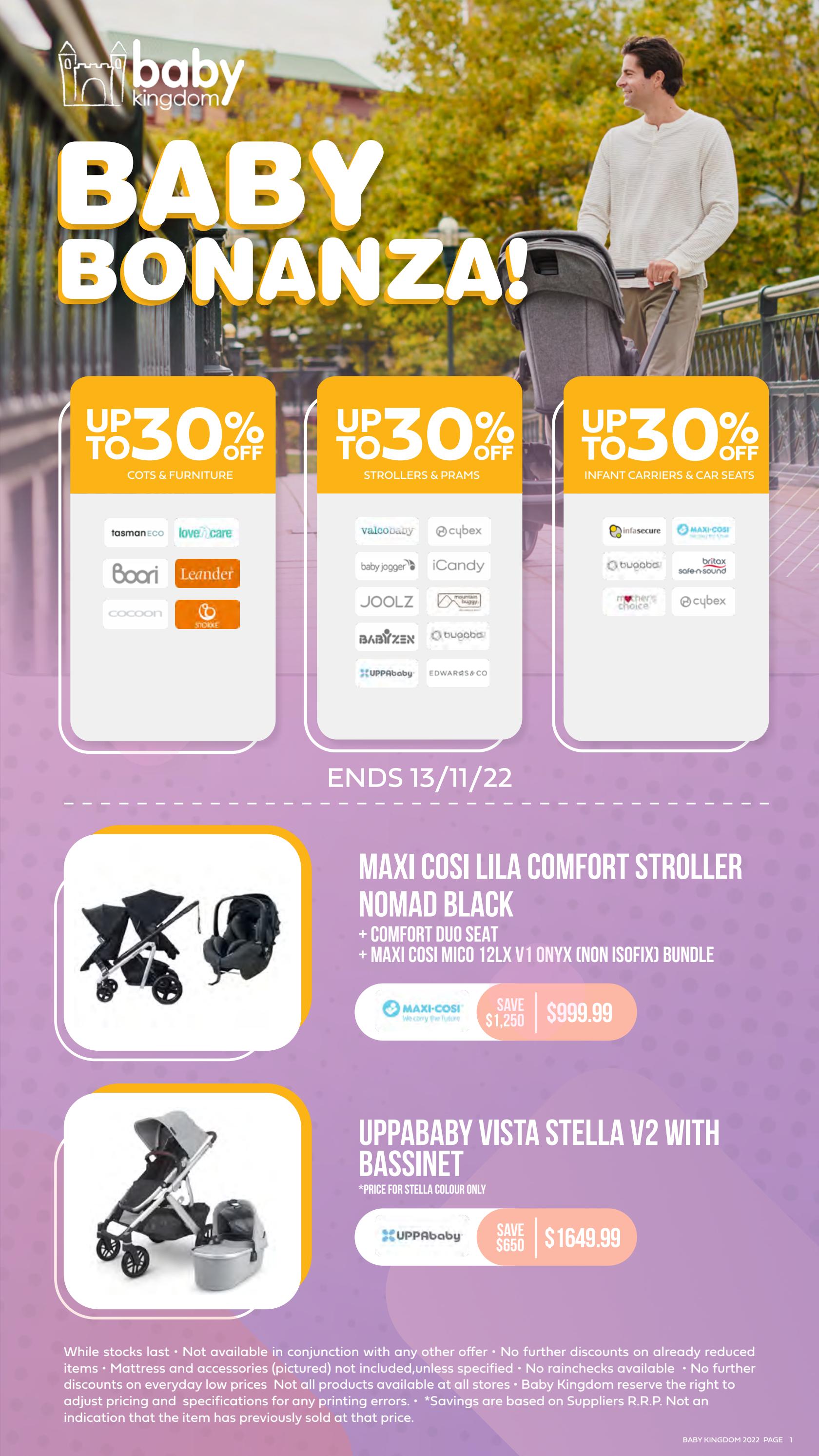 BABY BONANZA ENDS 13/11/22 by babykingdomaustralia - Issuu