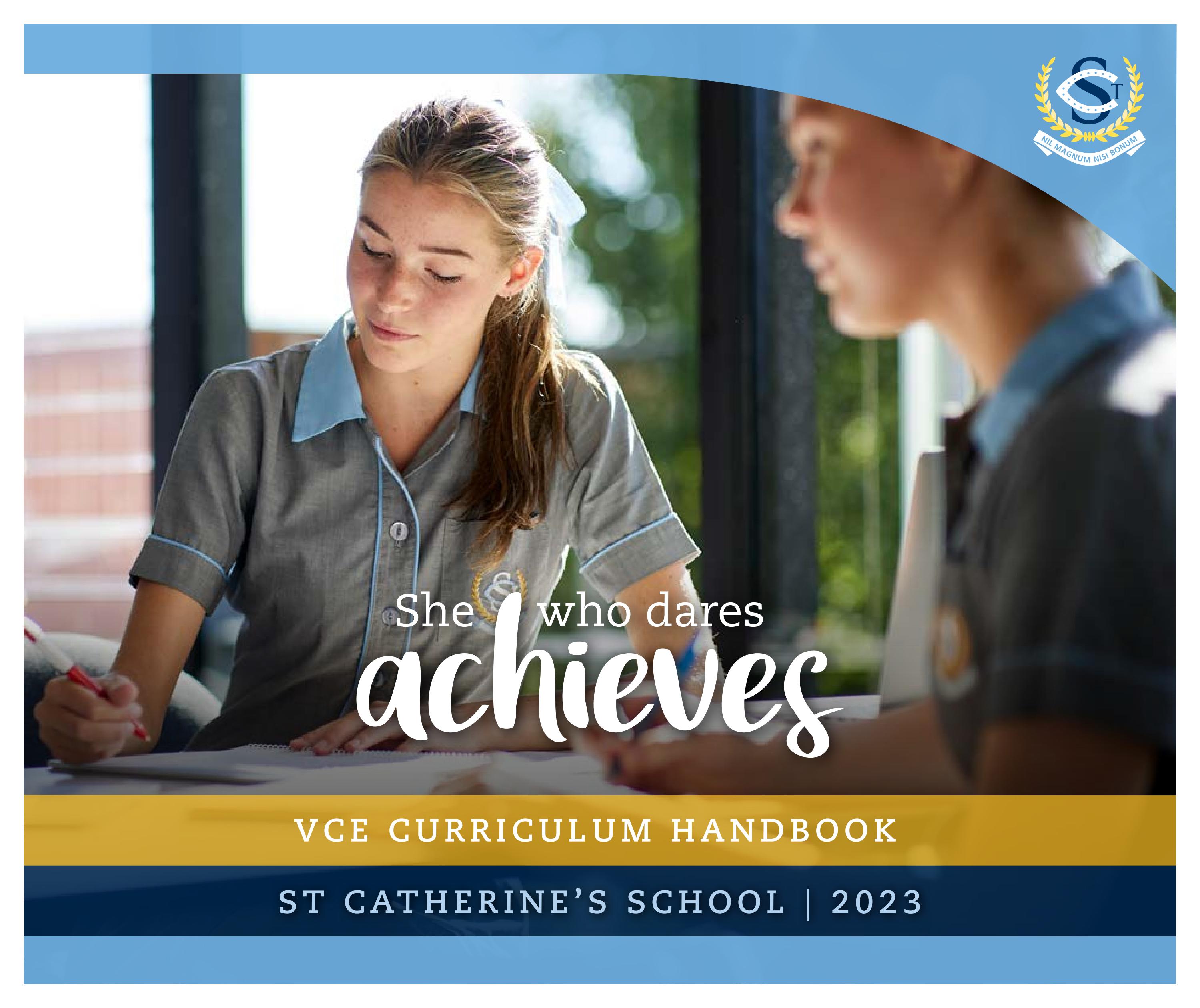 VCE Curriculum Handbook by St Catherine's School - Issuu