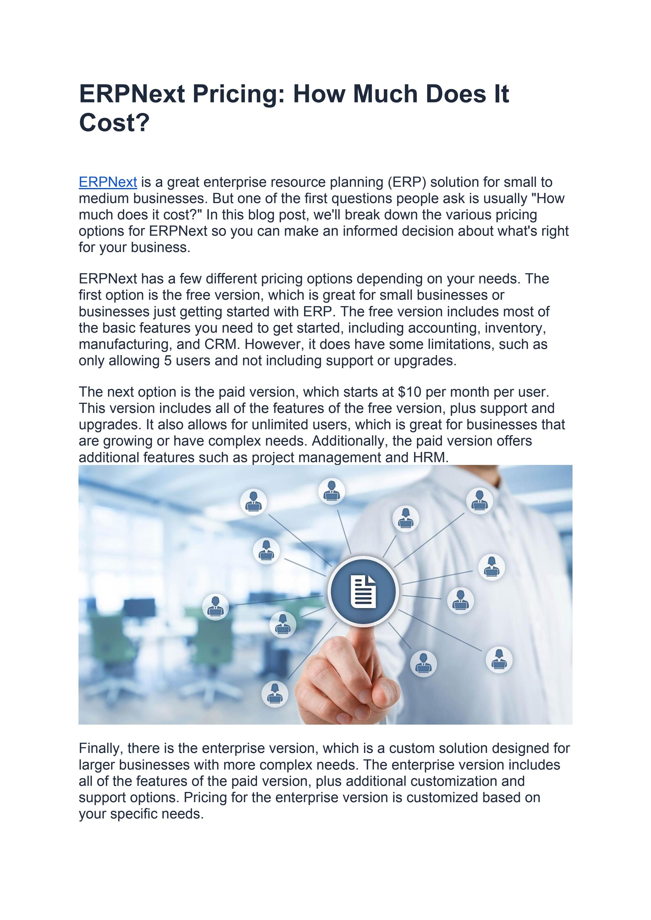 ERPNext Pricing How Much Does It Cost By SMB Solution Issuu ERPNext Pricing How Much Does It Cost By SMB Solution Issuu