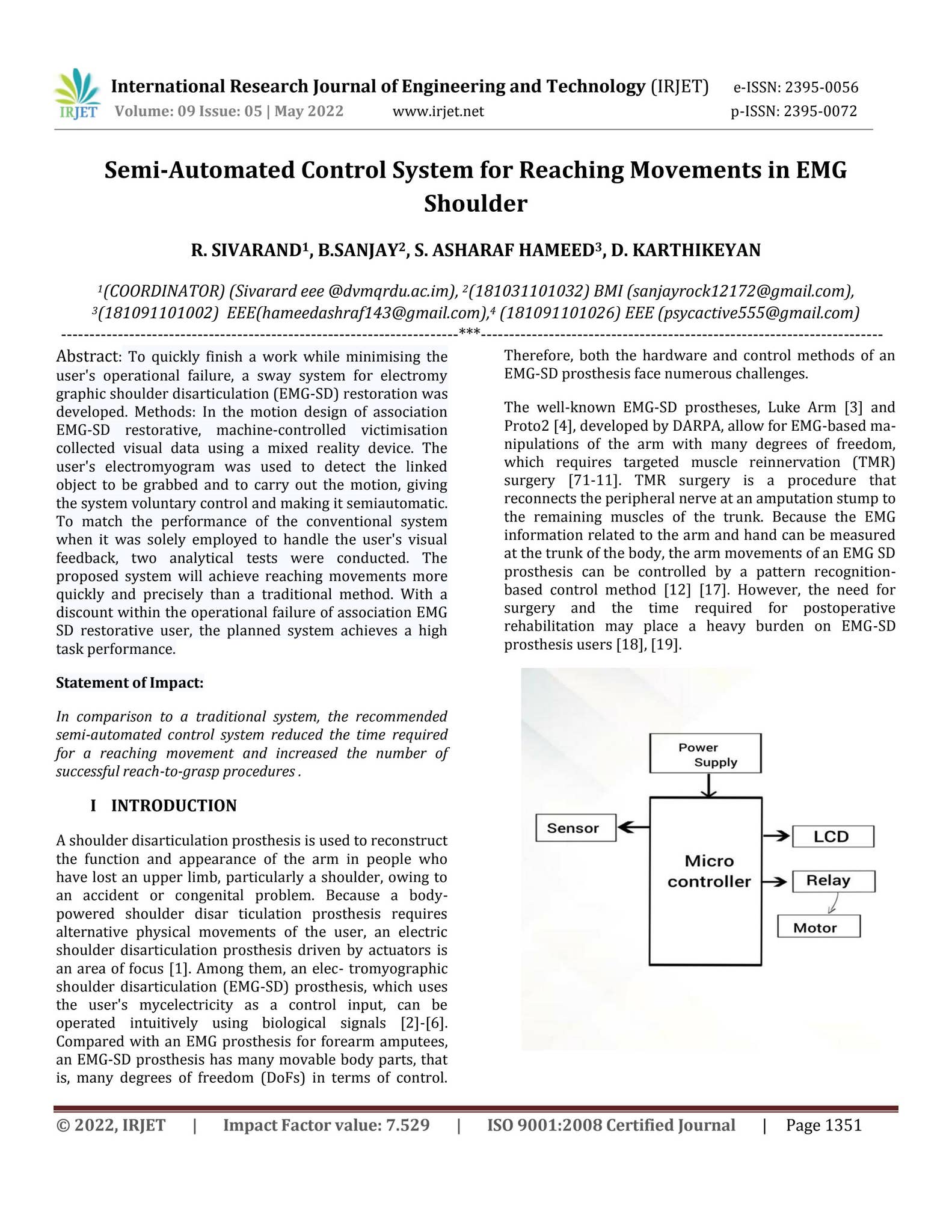 Semi-Automated Control System for Reaching Movements in EMG Shoulder by ...