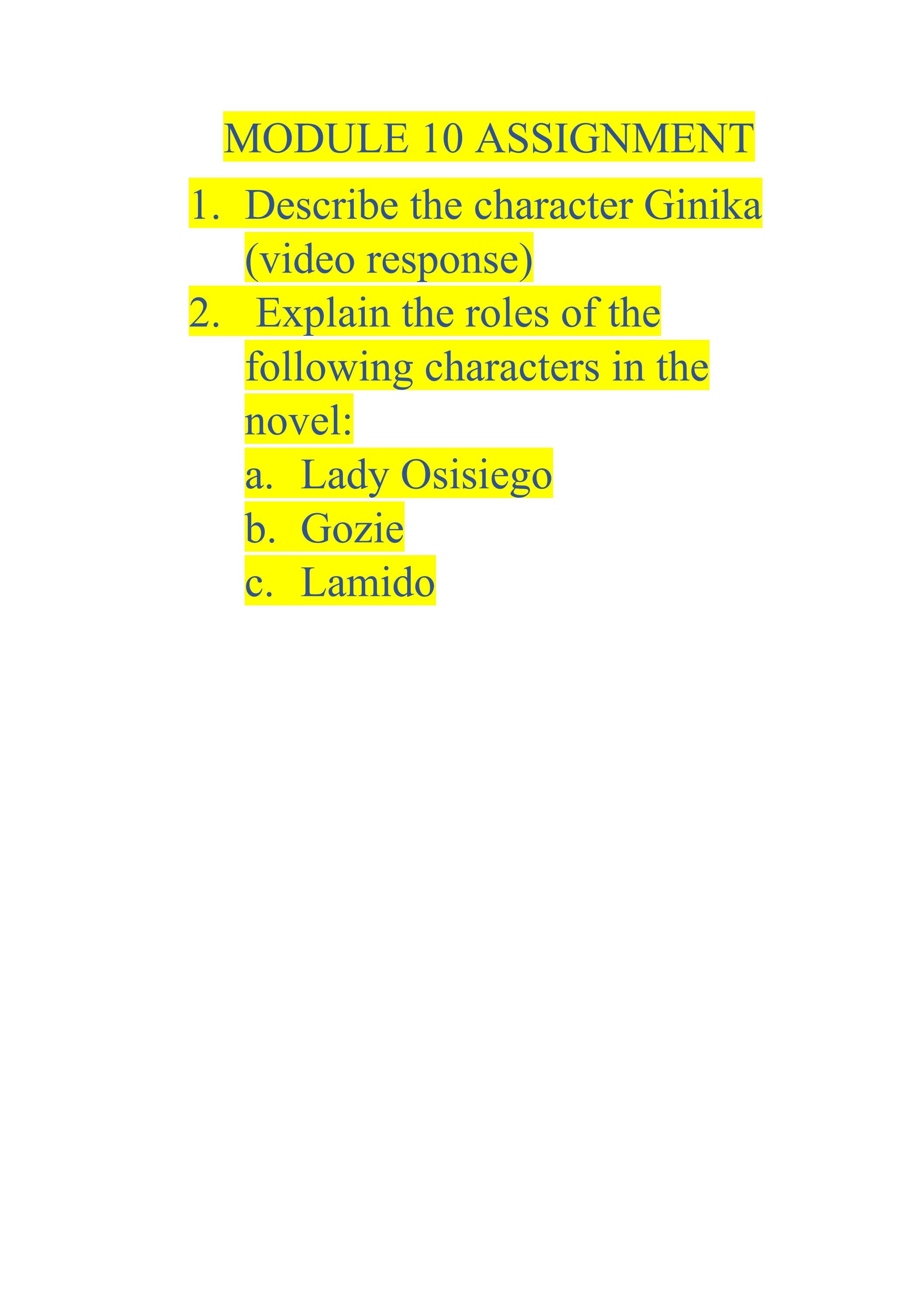MODULE 10 ASSIGNMENT by Gra chef - Issuu