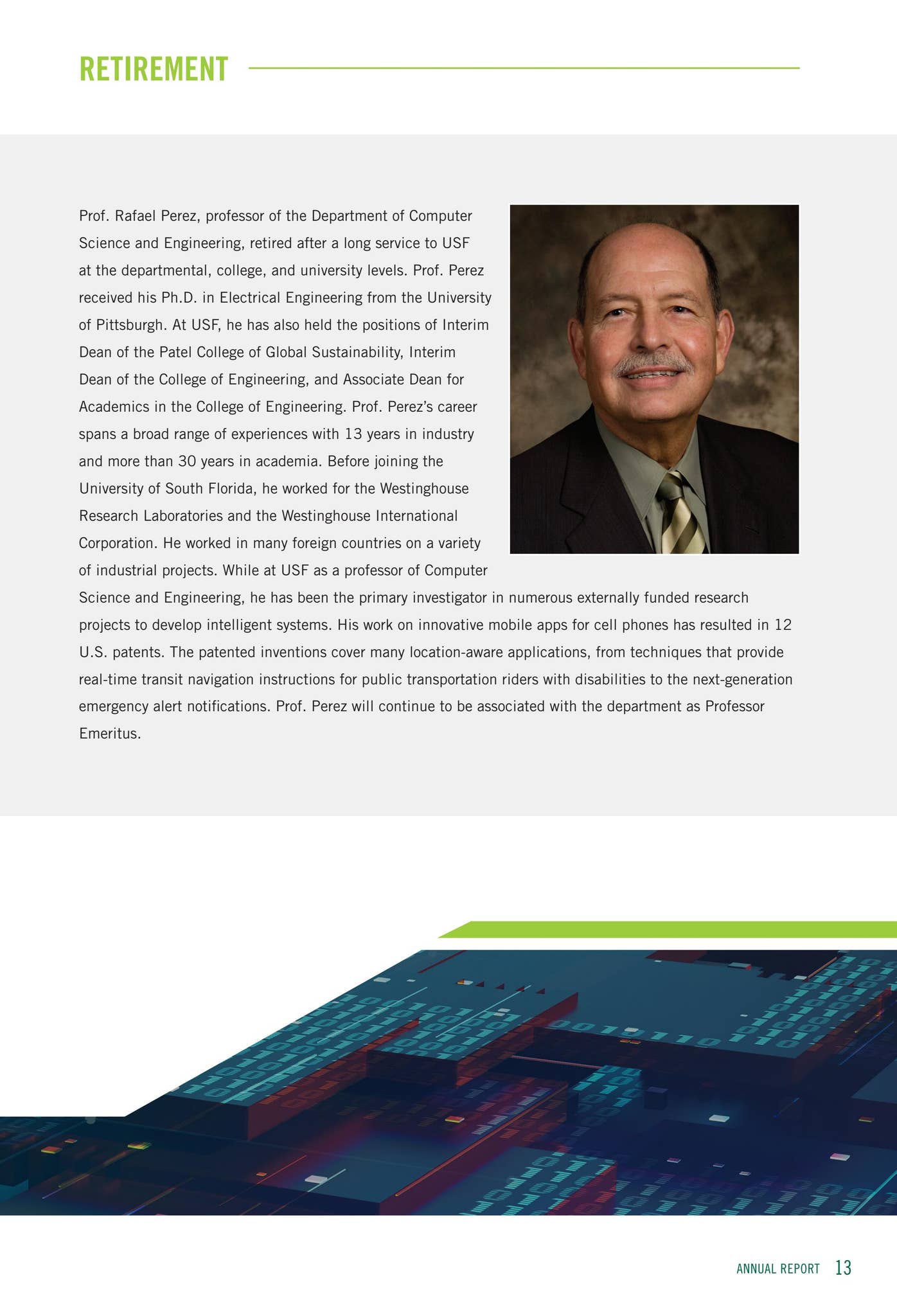 USF Dept. of Computer Science and Engineering Annual Report by USF ...