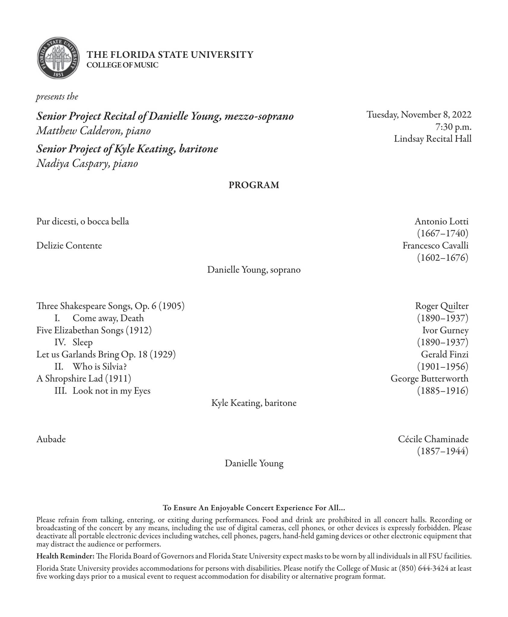 20221108_Young_Keating by Florida State University College of Music - Issuu