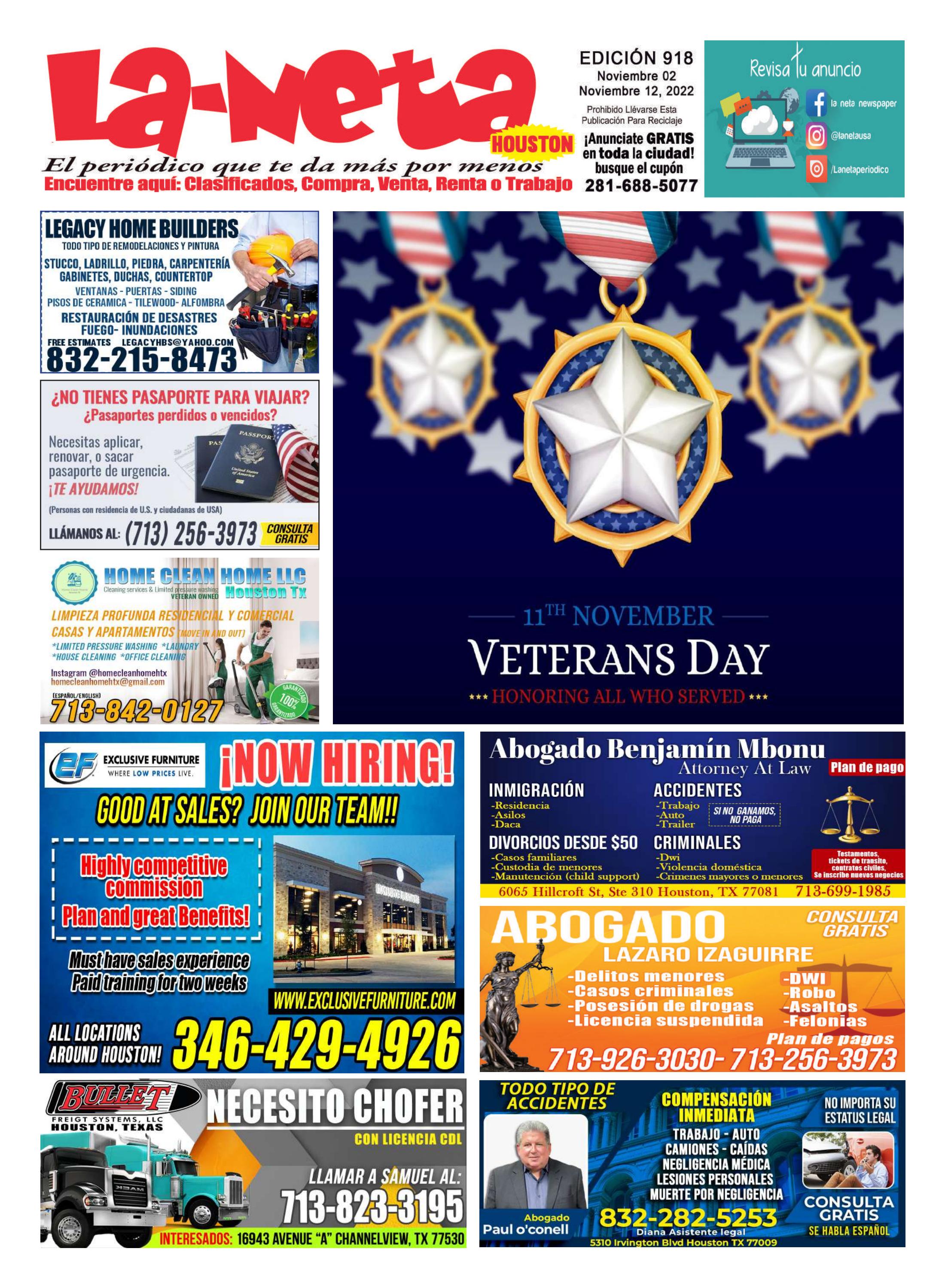 Houston 918 by Periodico Hispano La Neta - Issuu