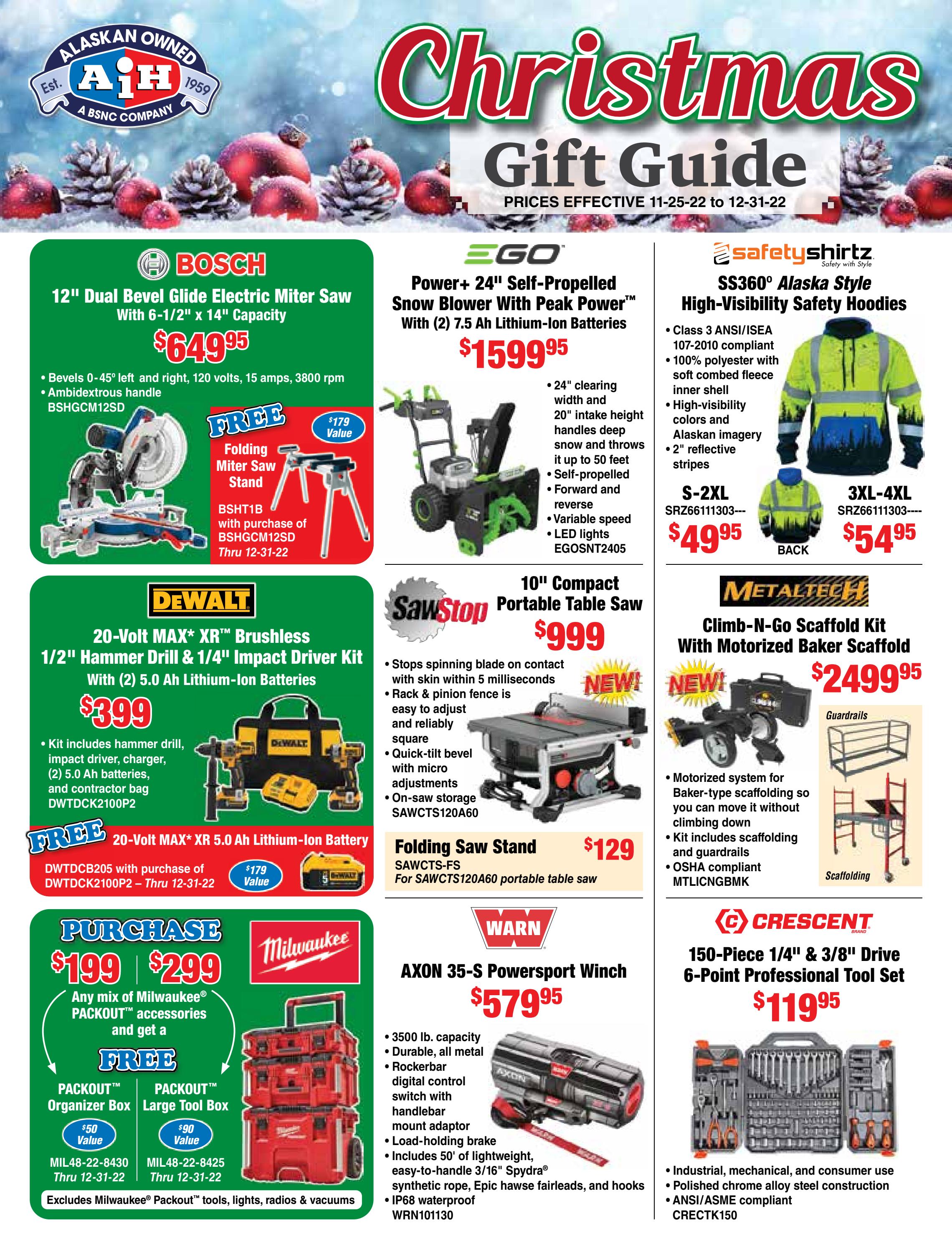 AIH Christmas Gift Guide by Alaska Industrial Hardware - Issuu