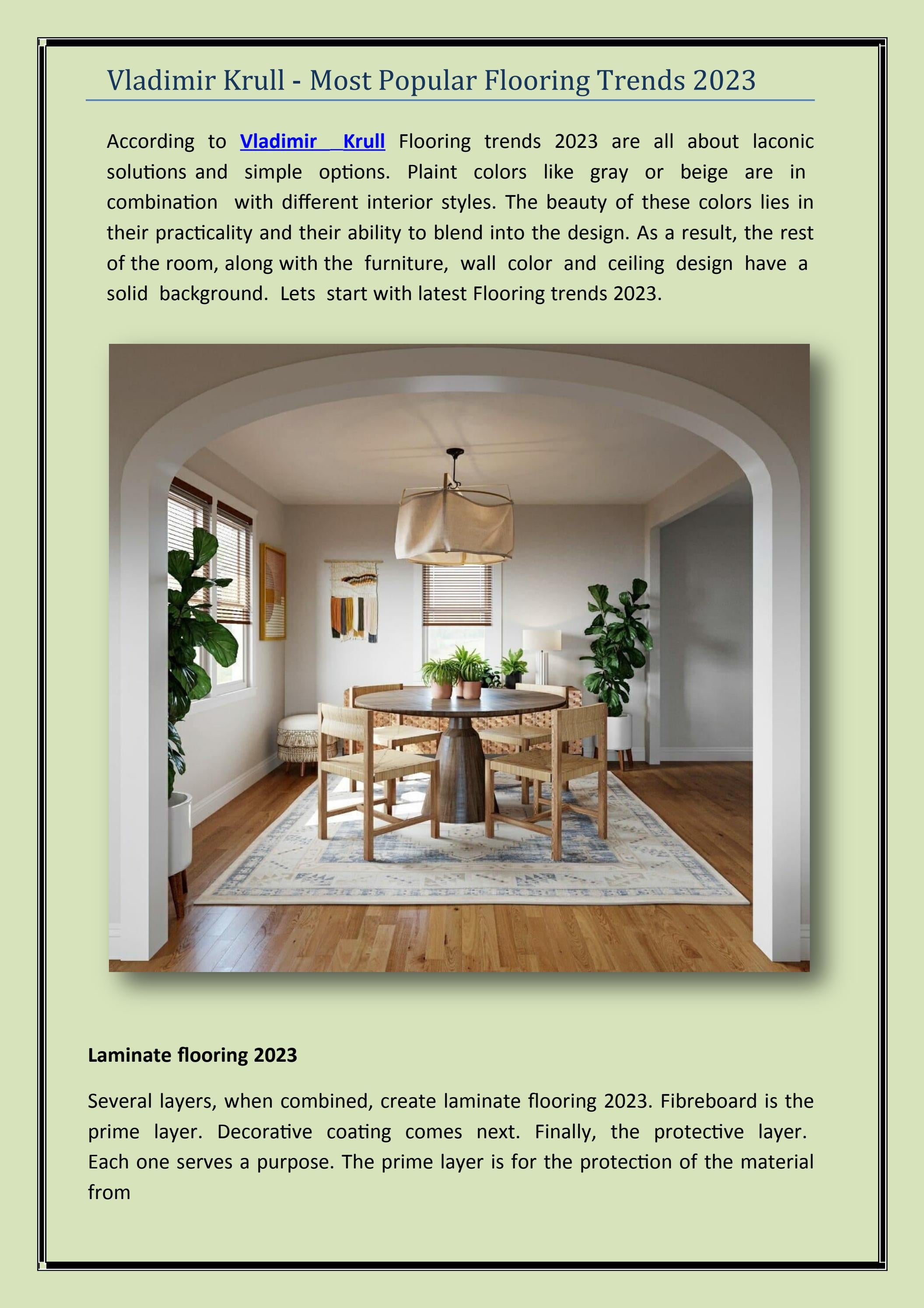 Vladimir Krull – Most Popular Flooring Trends 2023 by Vladimir Krull ...