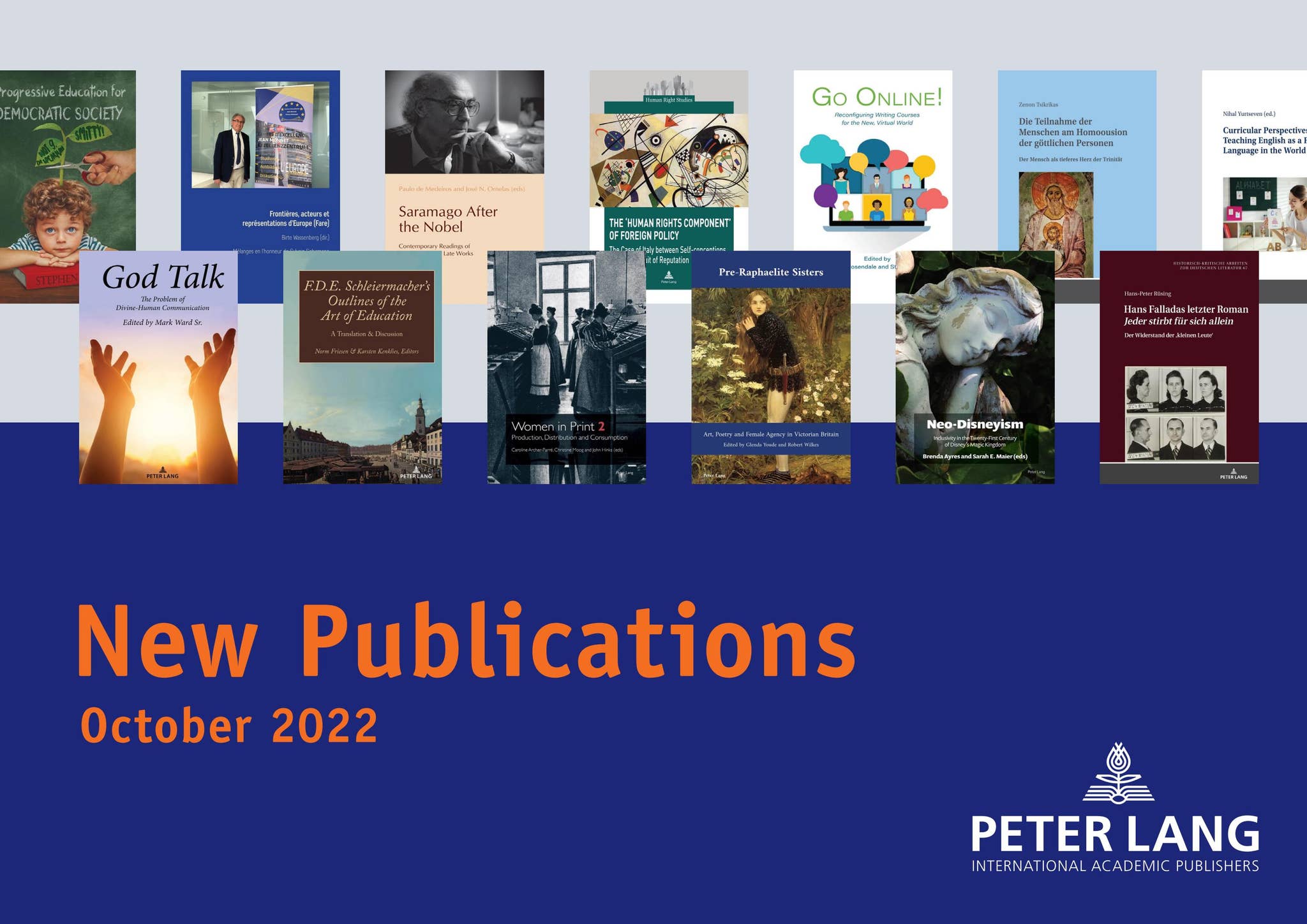 Peter Lang New Publications October 2022 by Peter Lang Publishing Group ...
