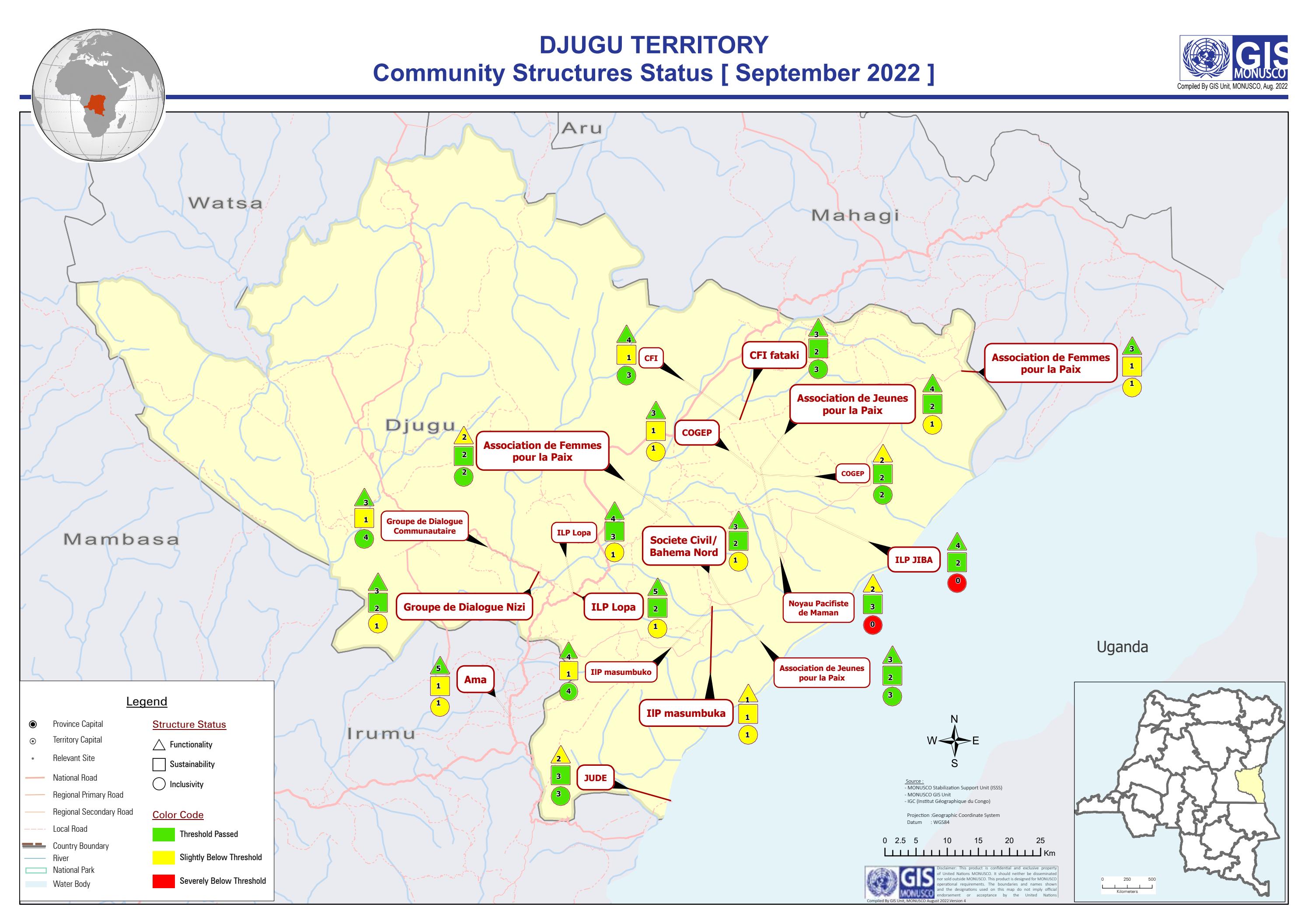 Cartographie des structures communautaires soutenues par les projets ...