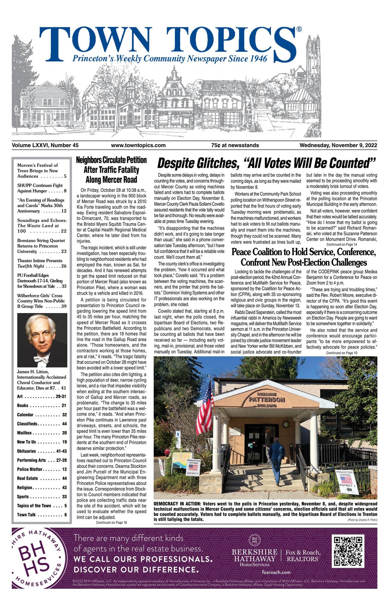 Town Topics Newspaper, November 9, 2022 by Witherspoon Media Group - Issuu