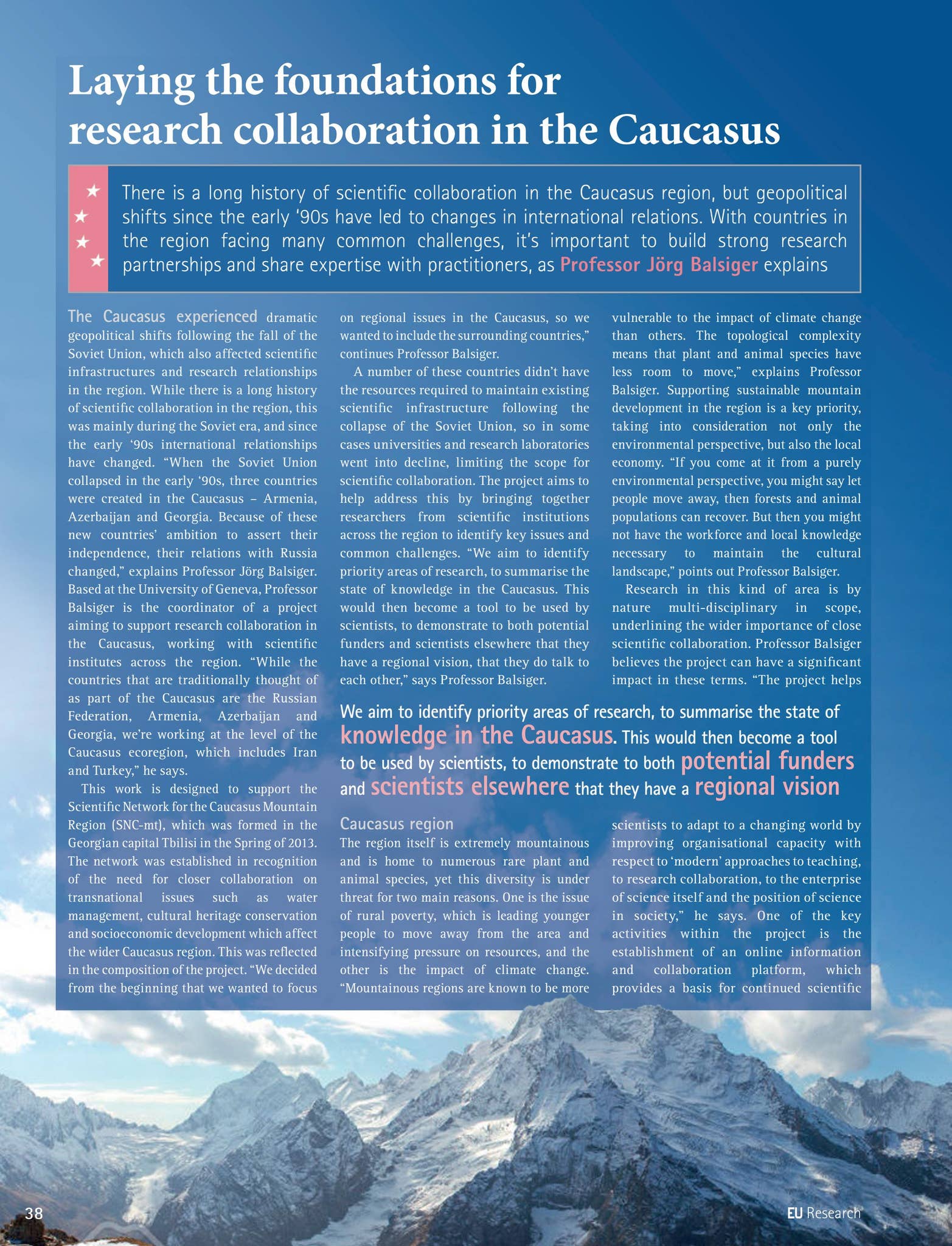Supporting Sustainable Mountain Development in the Caucasus ...