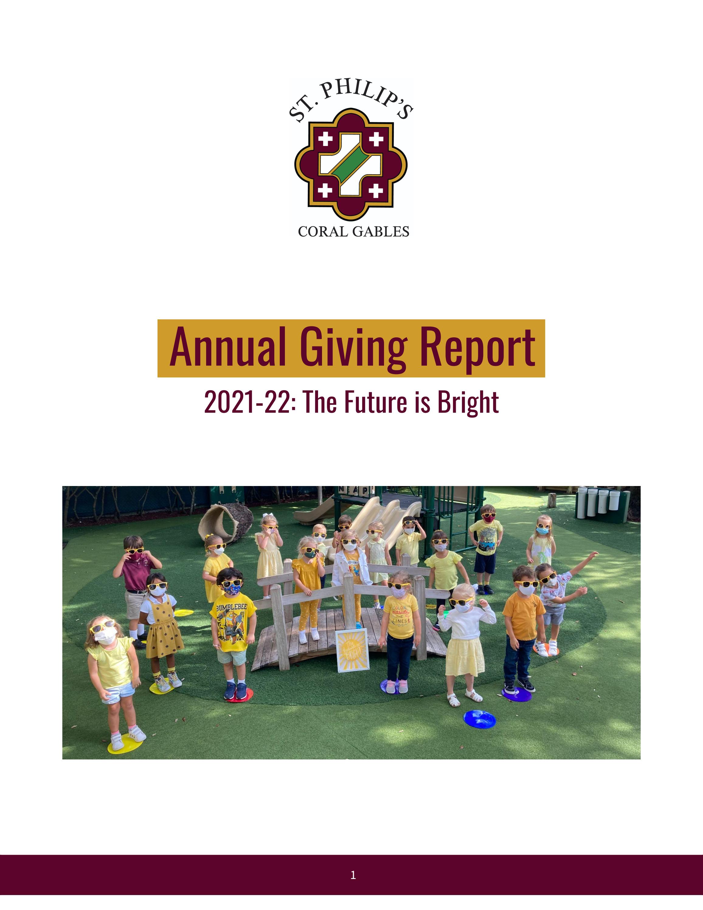 Annual Giving Report 2021-22 by Edward Diaz - Issuu