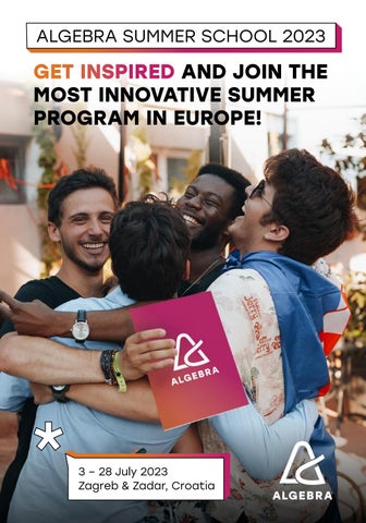 Algebra Summer School 2023 By Algebra University Issuu