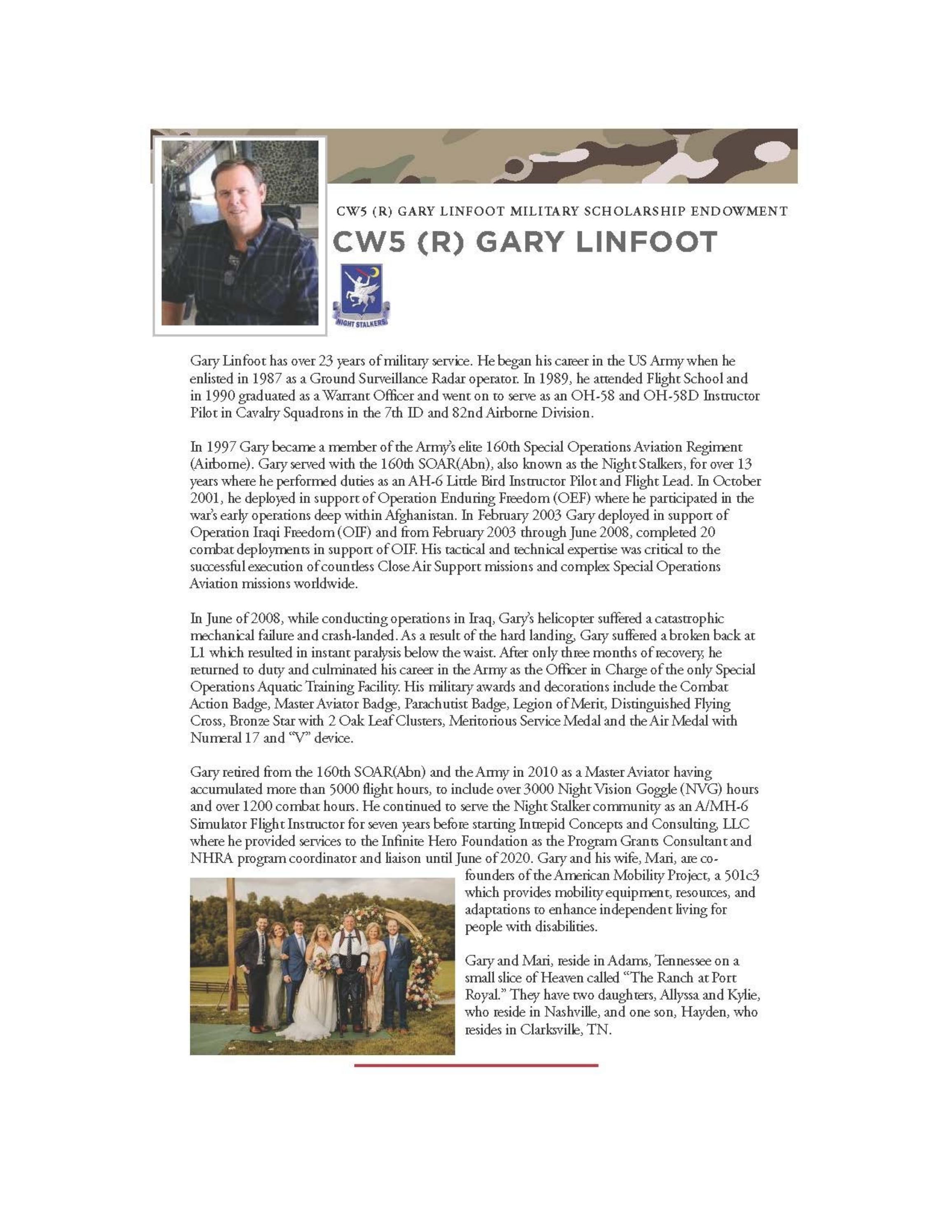 CW5 (R) Gary Linfoot Bio by APSUGovs - Issuu