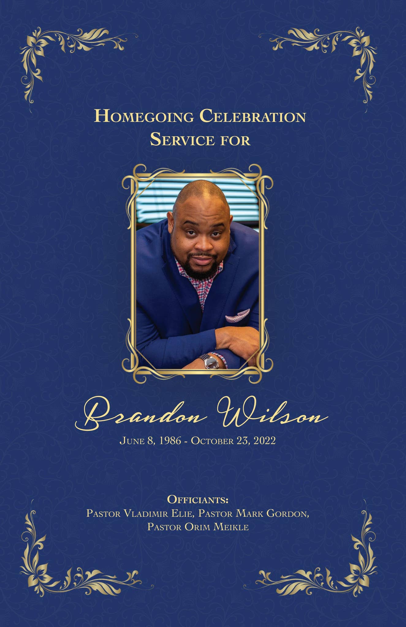 Homegoing Celebration for Brandon Wilson by Leighton Rodney - Issuu