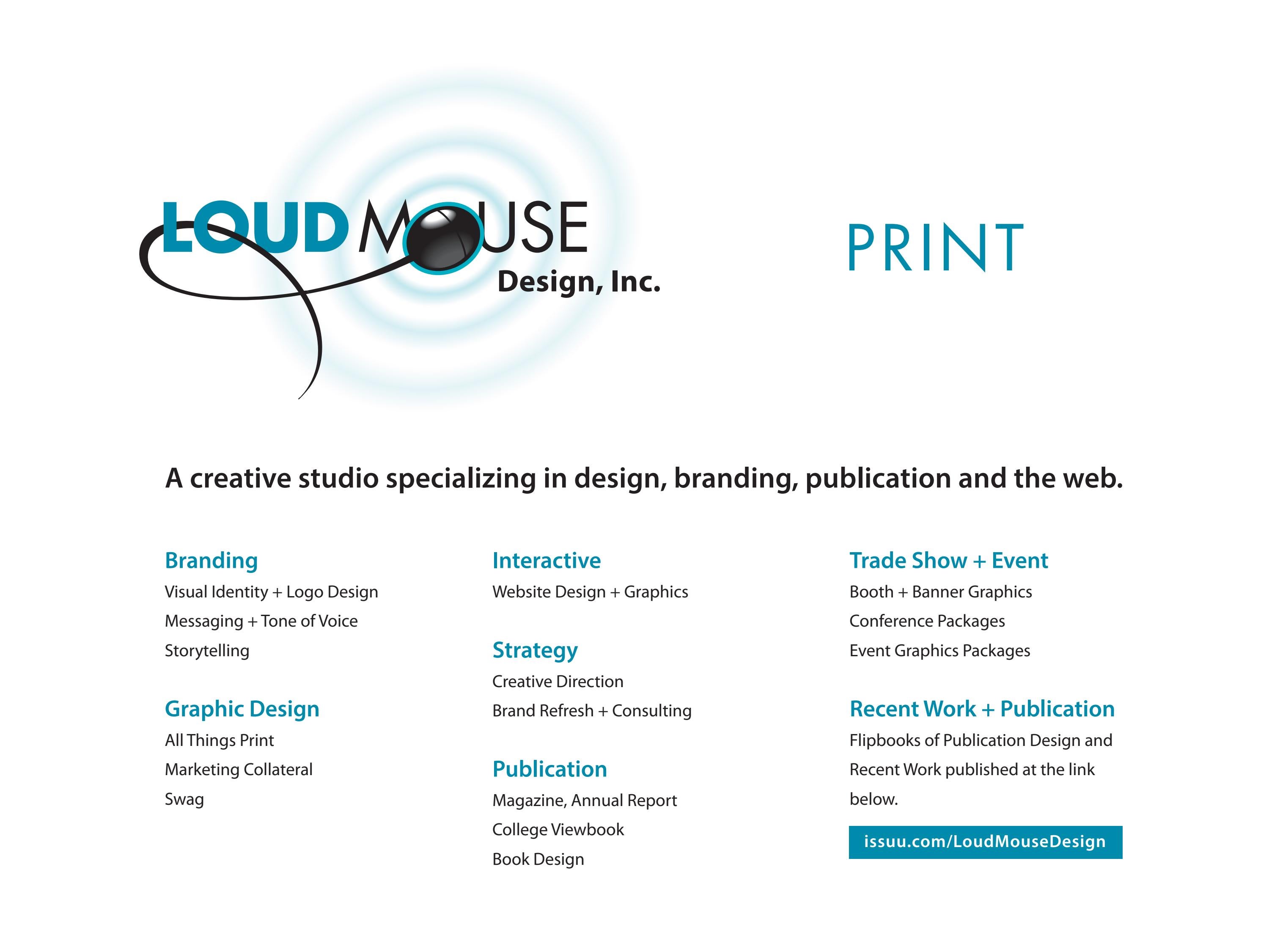 Loud Mouse Design, Inc. - Print Portfolio by Loud Mouse Design, Inc ...