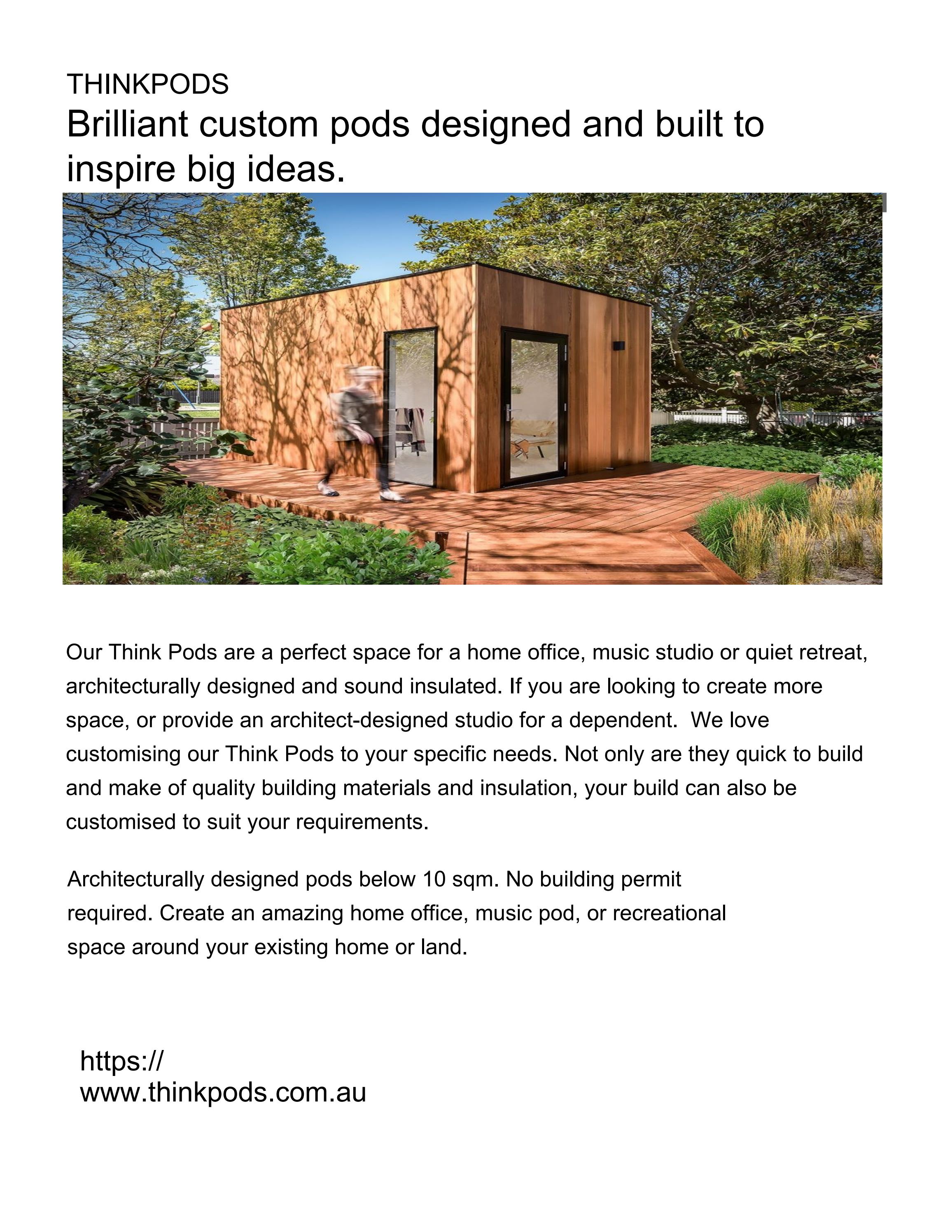 Brilliant custom pods designed and built to inspire big ideas by ...