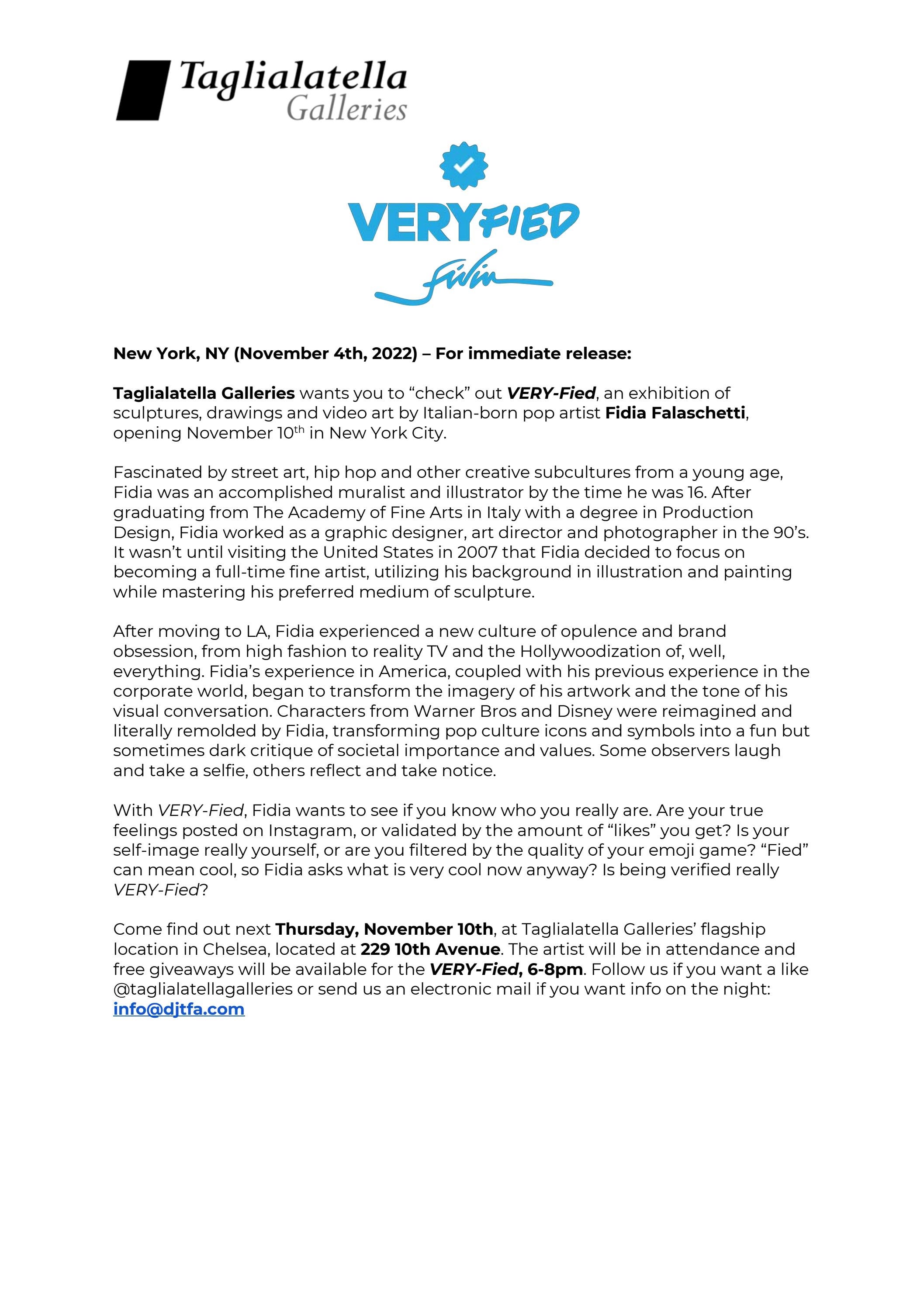 Fidia VERY-Fied by Taglialatella Galleries - Issuu