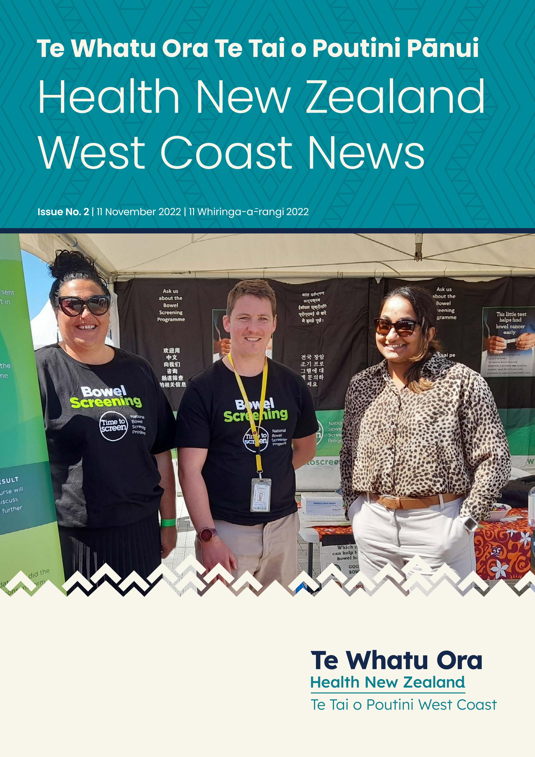 Te Whatu Ora Te Tai o Poutini | West Coast Pānui Friday 11 November ...