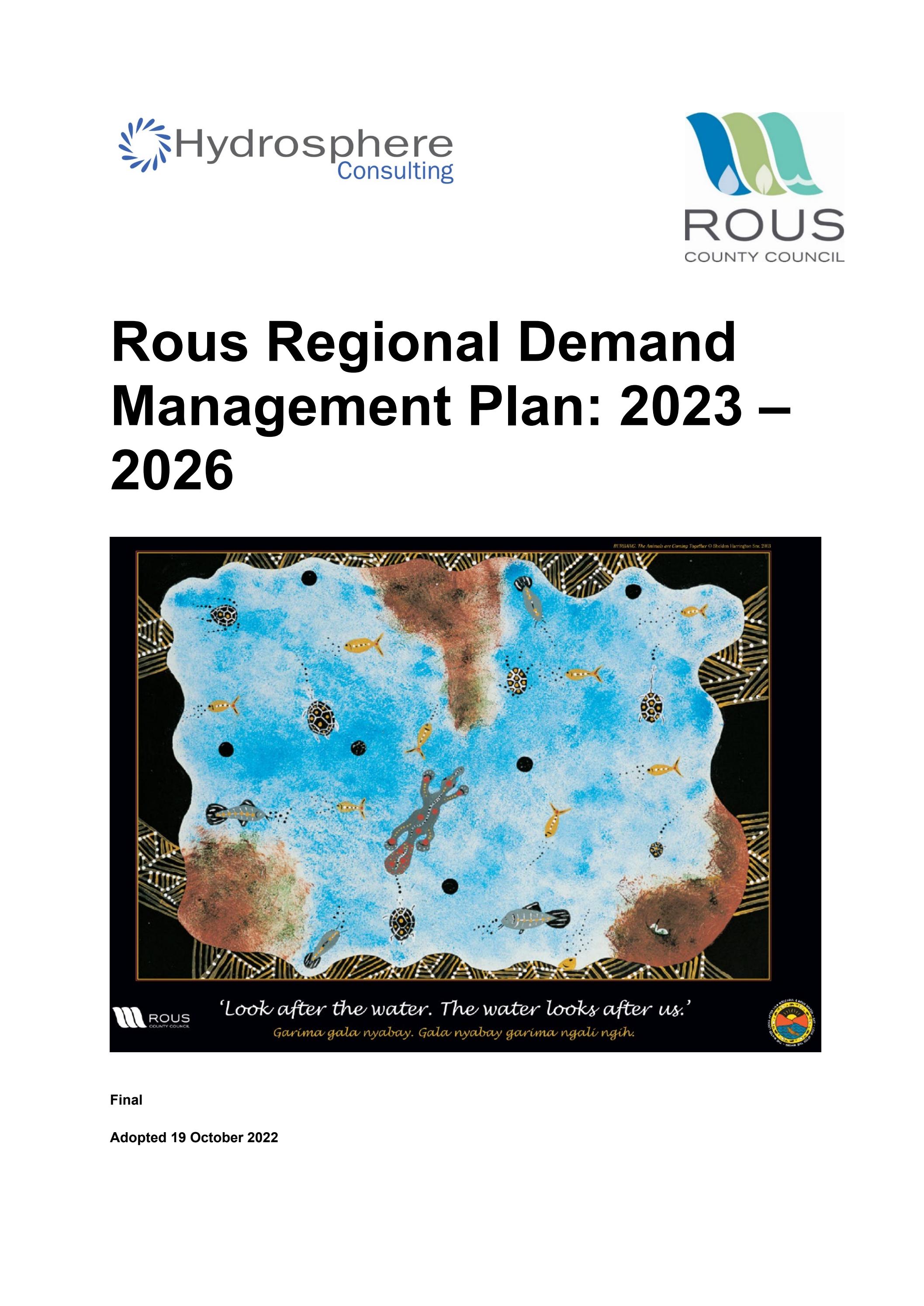 Regional Demand Management Plan 2023-2026 by Rous County Council - Issuu