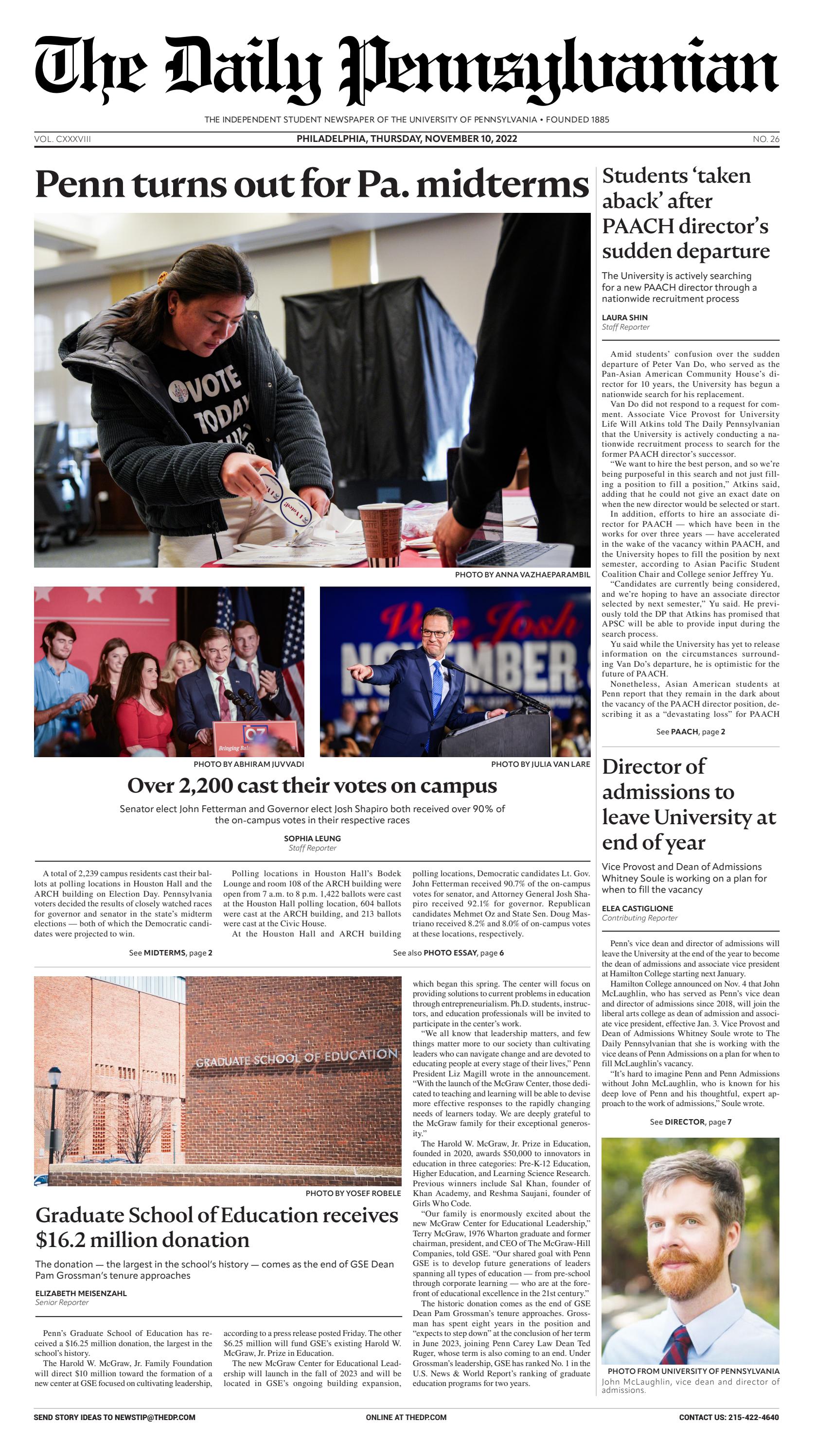November 10, 2022 by The Daily Pennsylvanian - Issuu