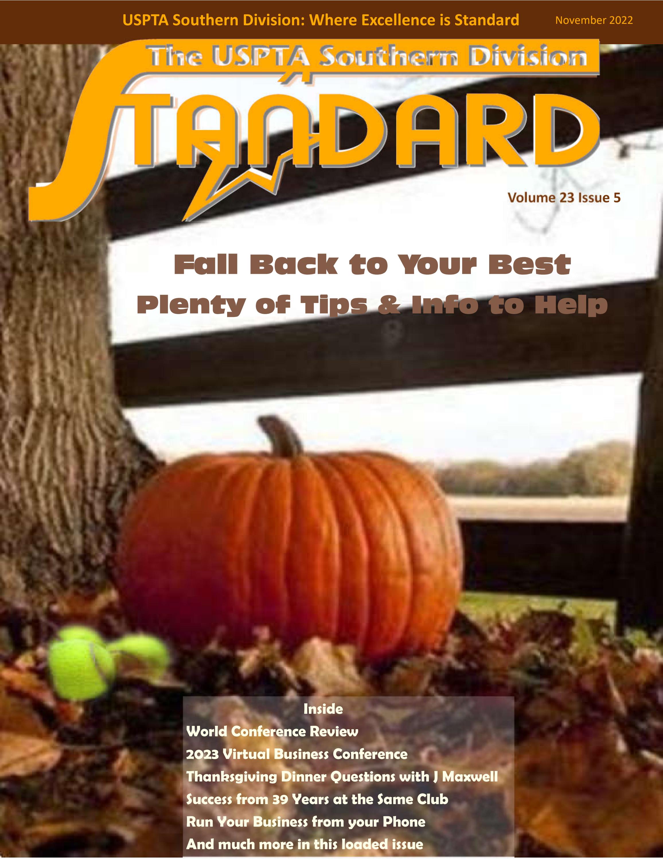 USPTA Southern Standard November 2022 by USPTA Southern - Issuu