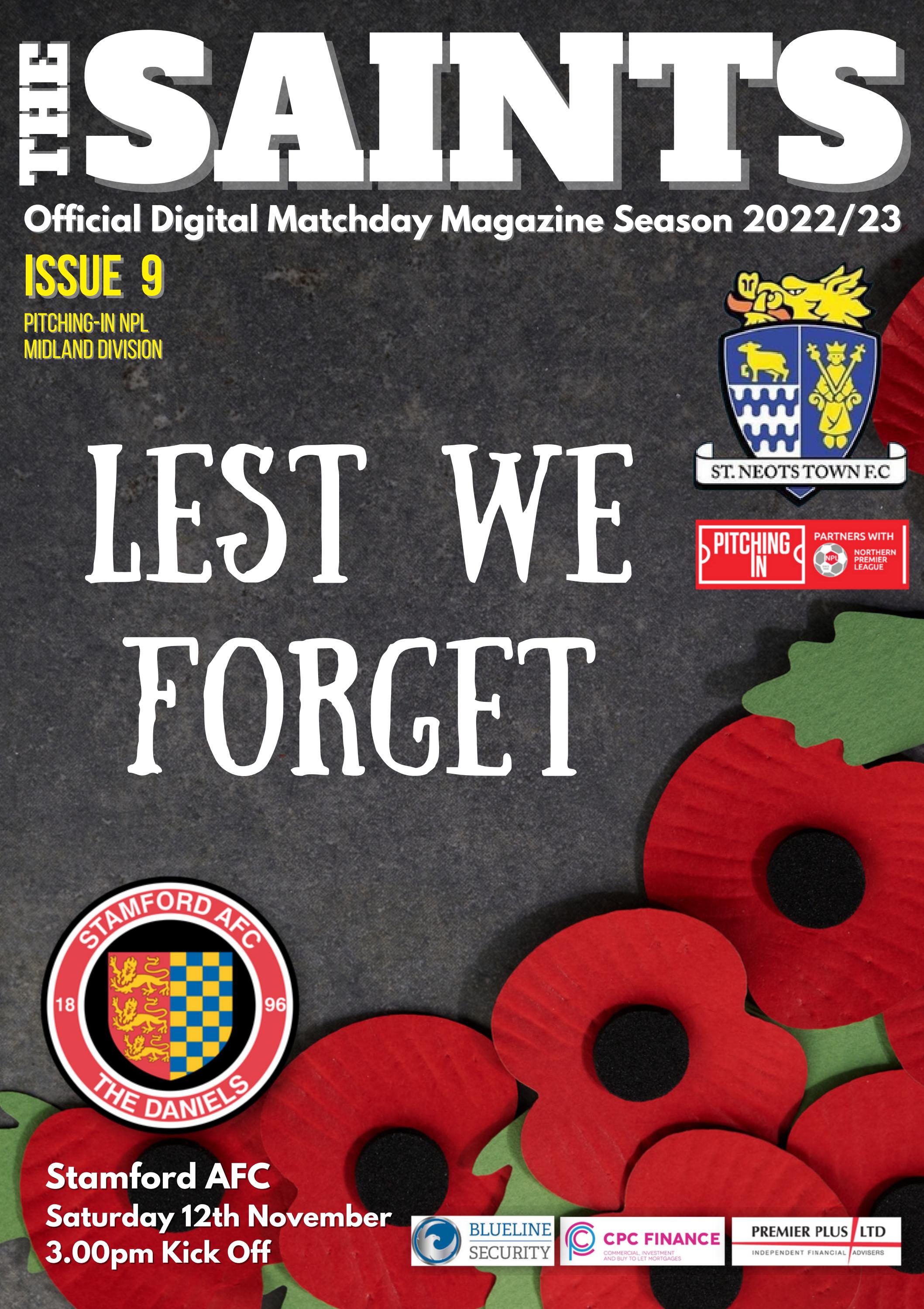 2022/23 - Issue Nine - Stamford AFC by St Neots Town Football Club - Issuu