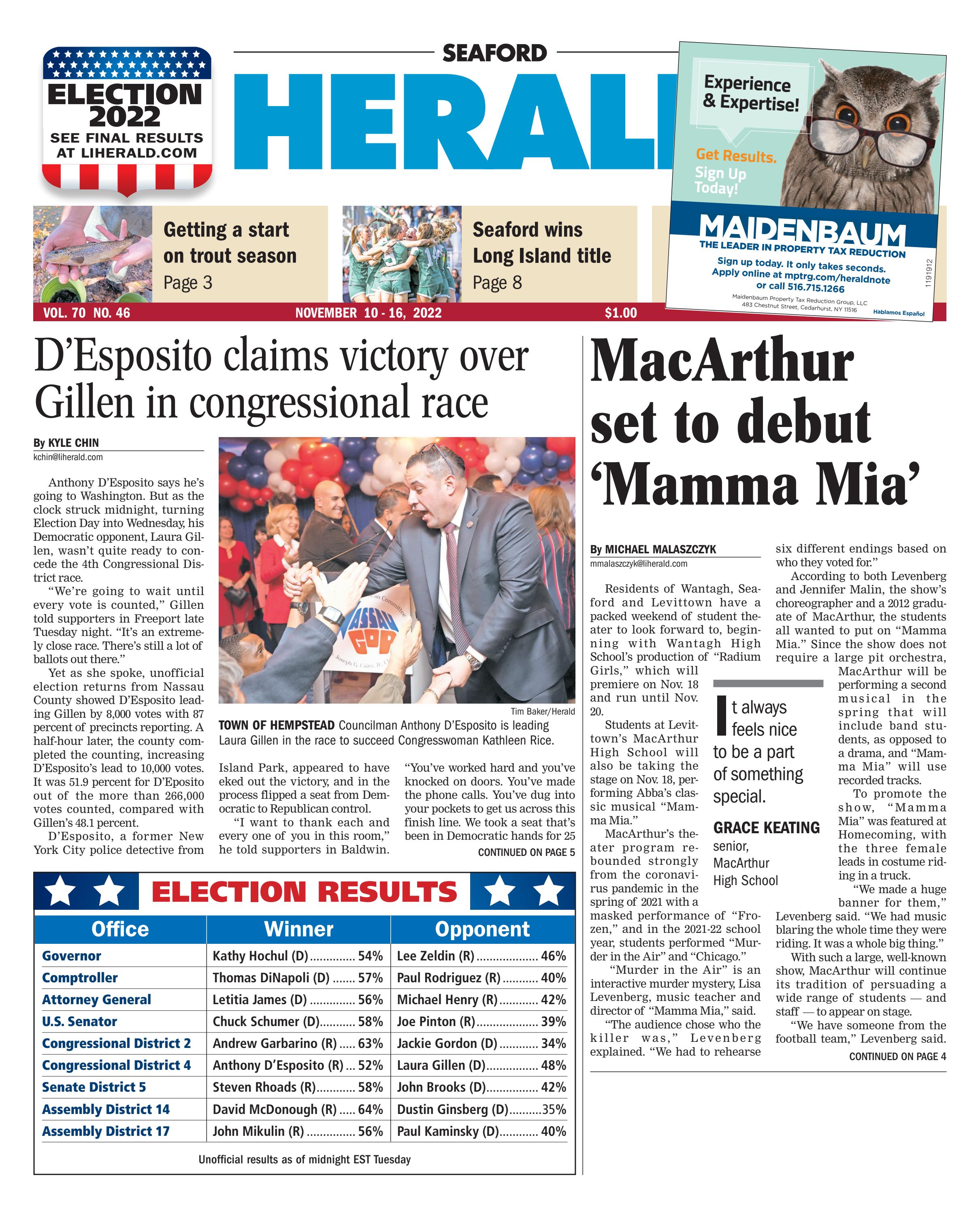 Seaford Herald 11-10-2022 by Richner Communications, Inc - Issuu