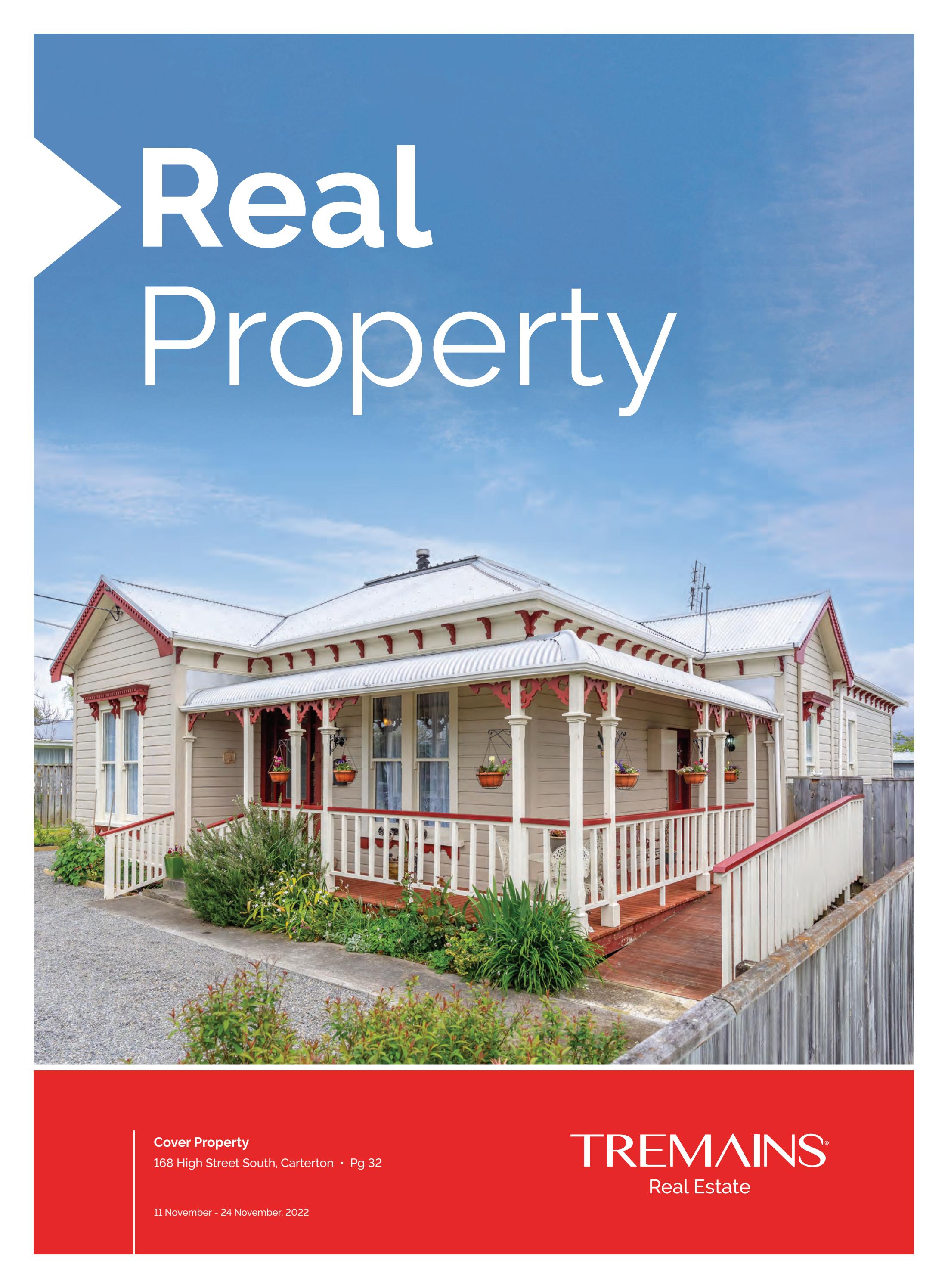 Tremains Wairarapa REAL Property Magazine 11 November - 24 November ...