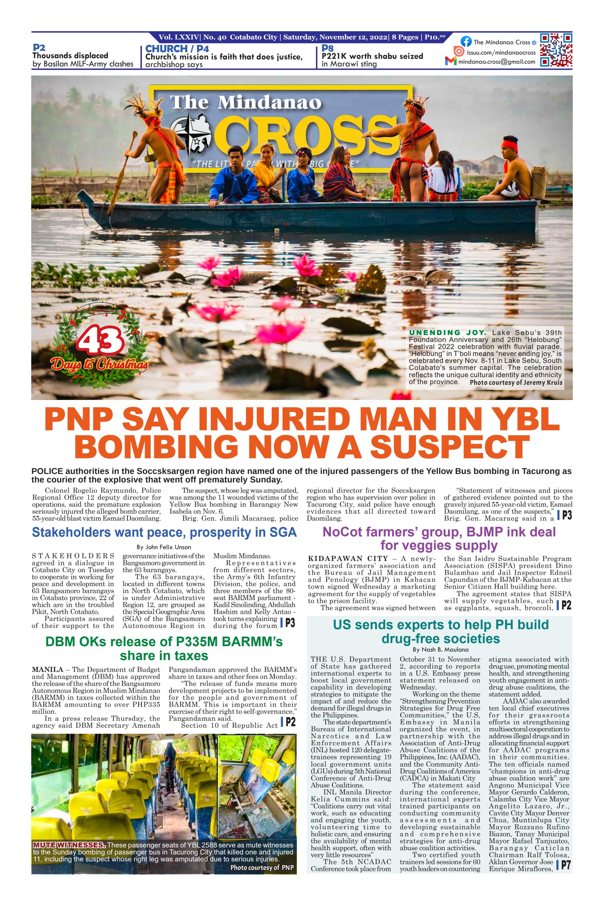 The Mindanao Cross | November 12, 2022 by The Mindanao Cross - Issuu