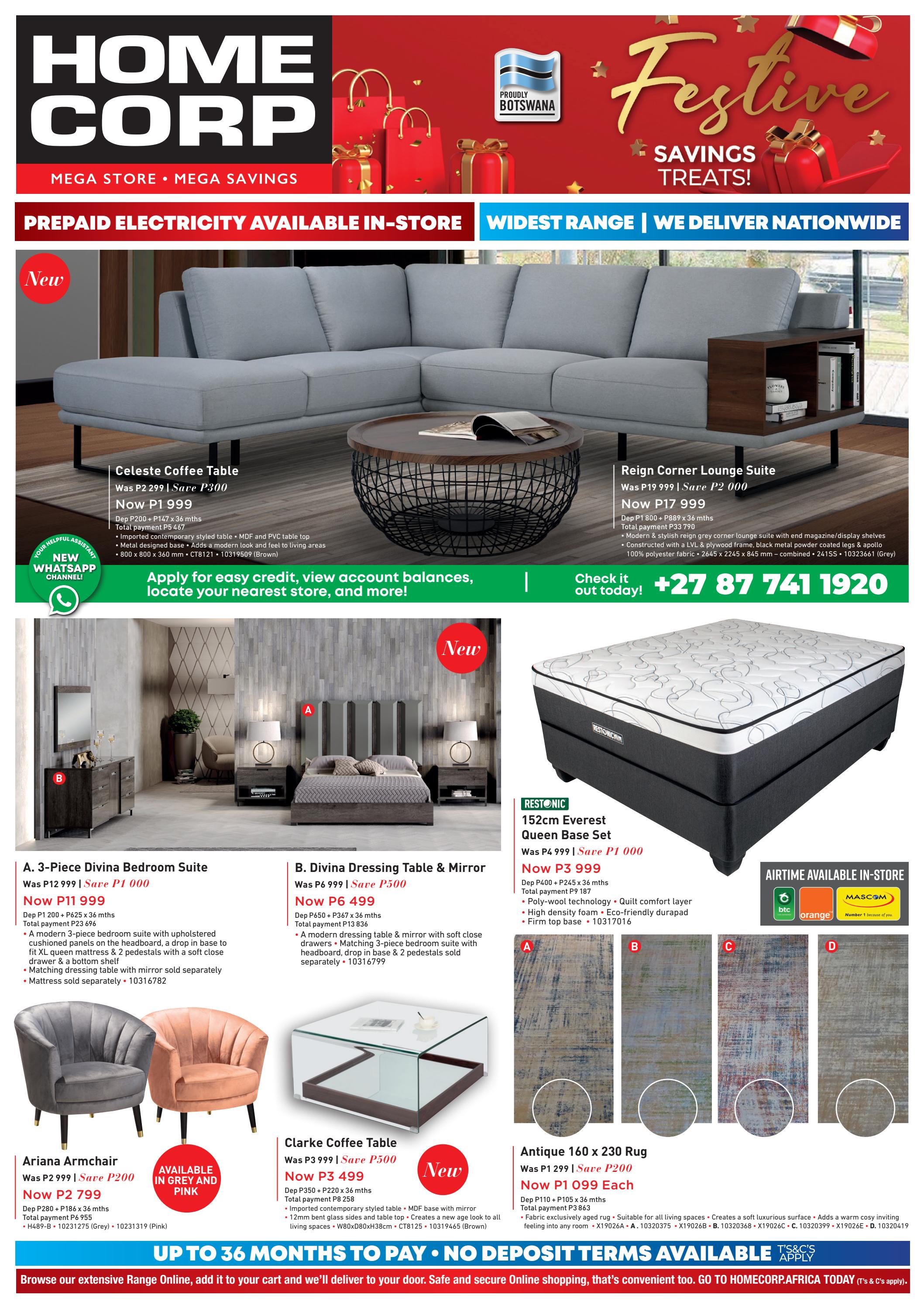 HOME CORP BOTSWANA _ FURNITURE CATALOGUE 11-14 NOV 2022 by Chatterbox Digital - Issuu