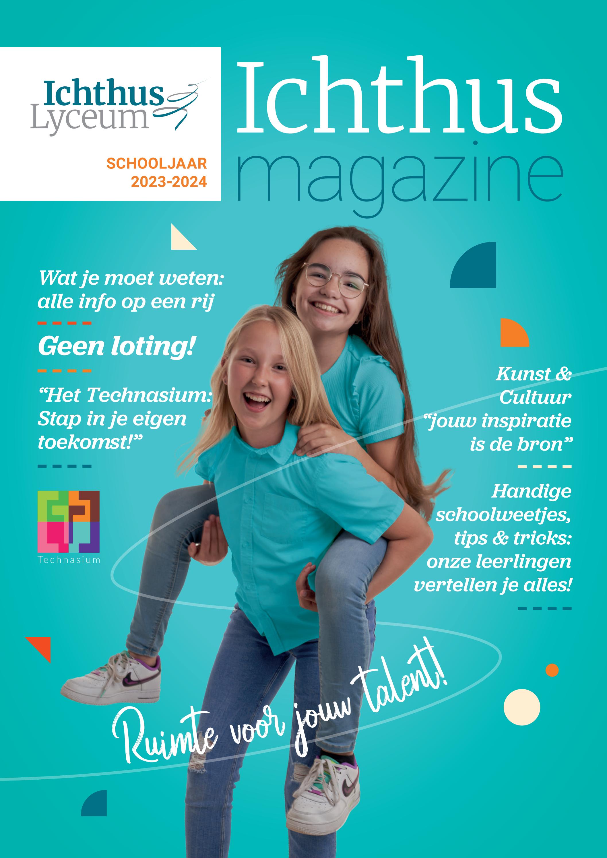 Ichthus Lyceum brugklasmagazine 2023-2024 by versgeplukt - Issuu