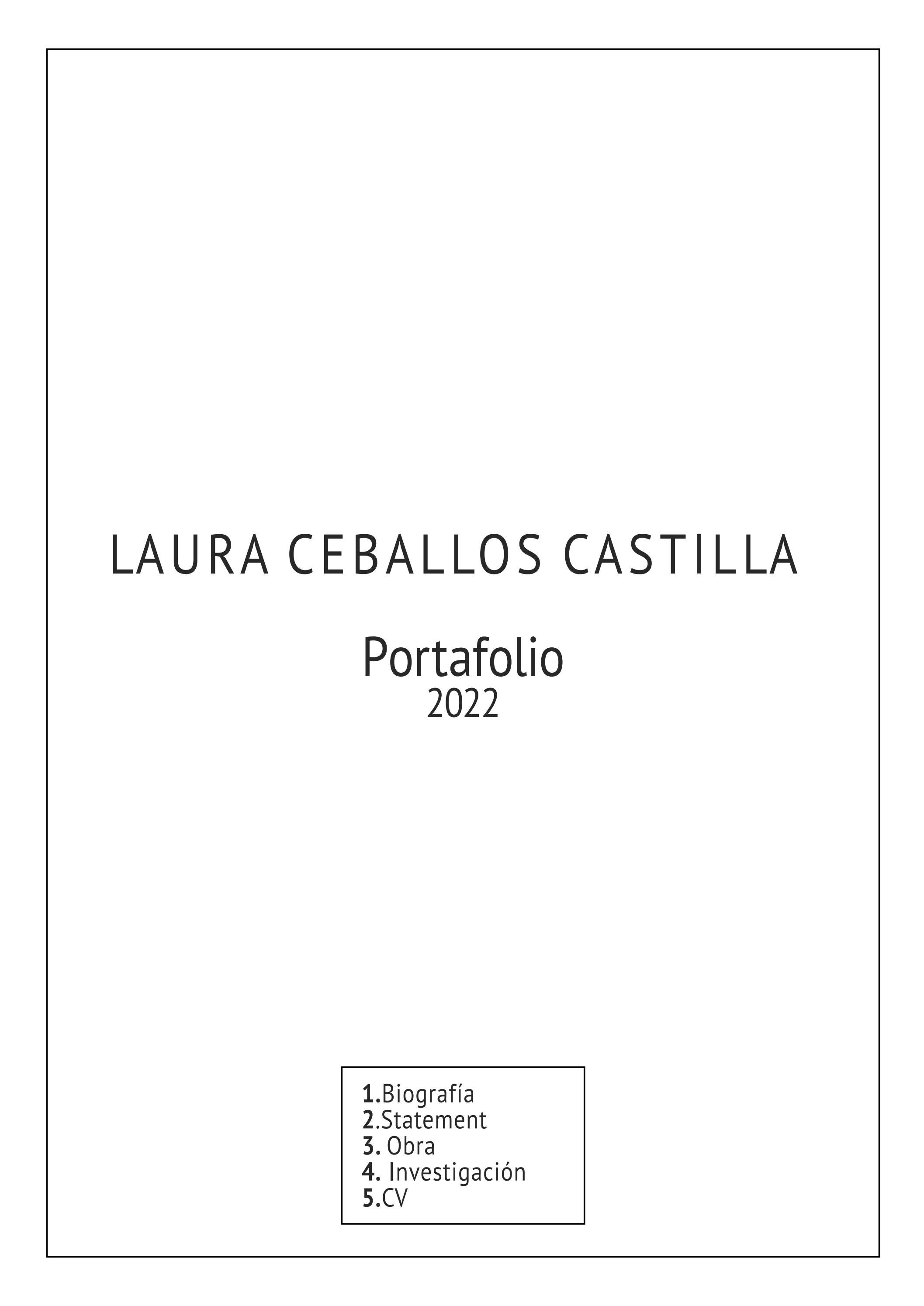 Portafolio Laura Ceballos Castilla 2022 by Laura Ceballos Castilla - Issuu