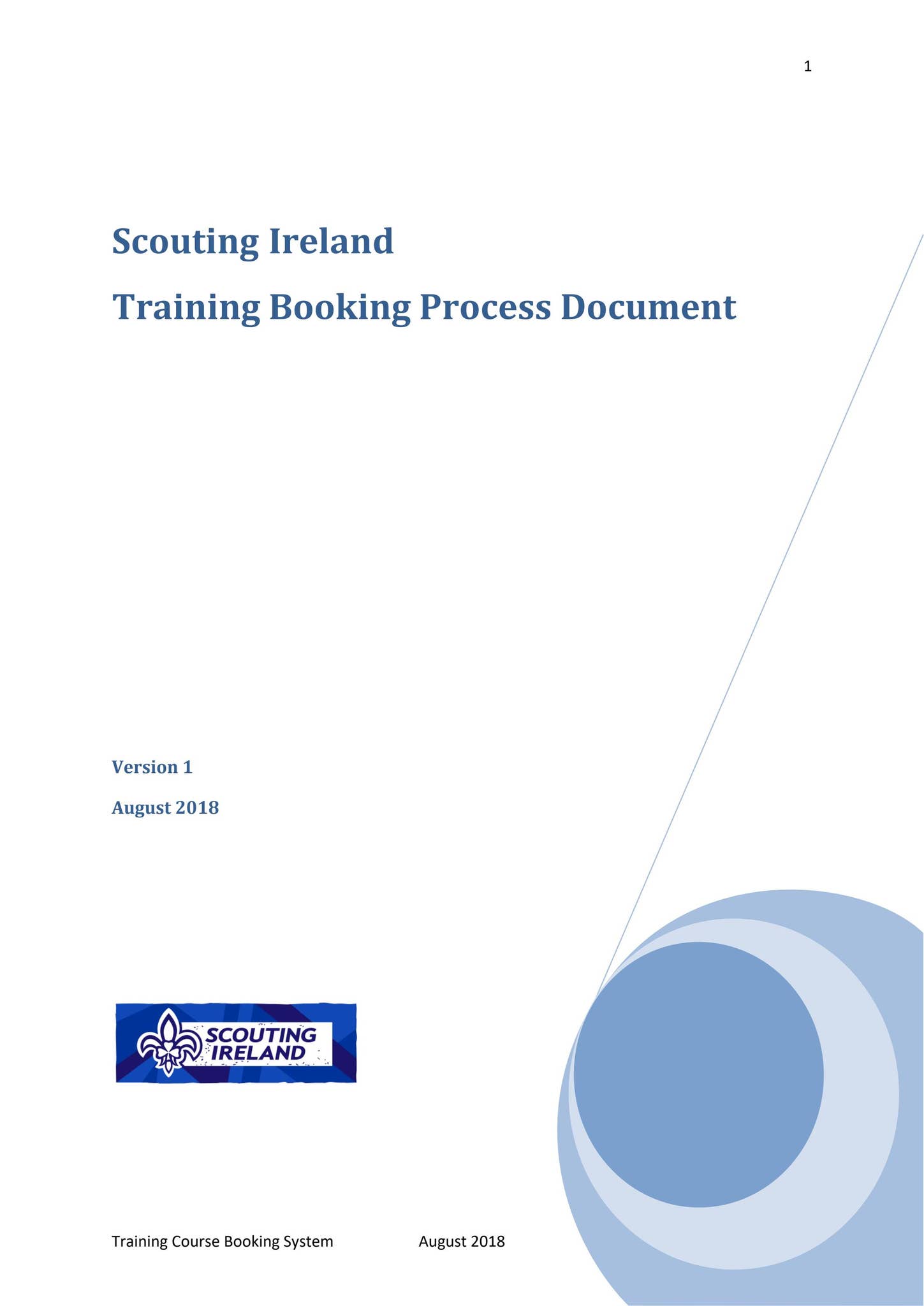 Training Booking Process Document August 2018 Version 1 by Scouting ...
