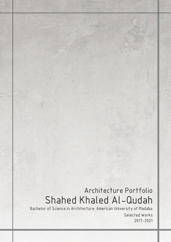 Shahed Al Qudah - Portfolio by Shahed Khaled Alqudah - Issuu