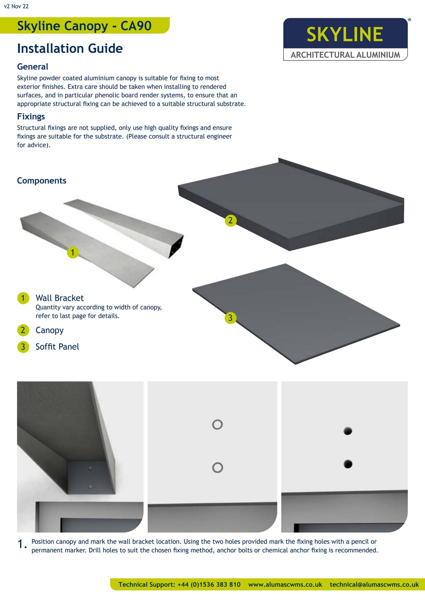 Skyline - Installation Guide - Canopies by Alumasc Water Management ...