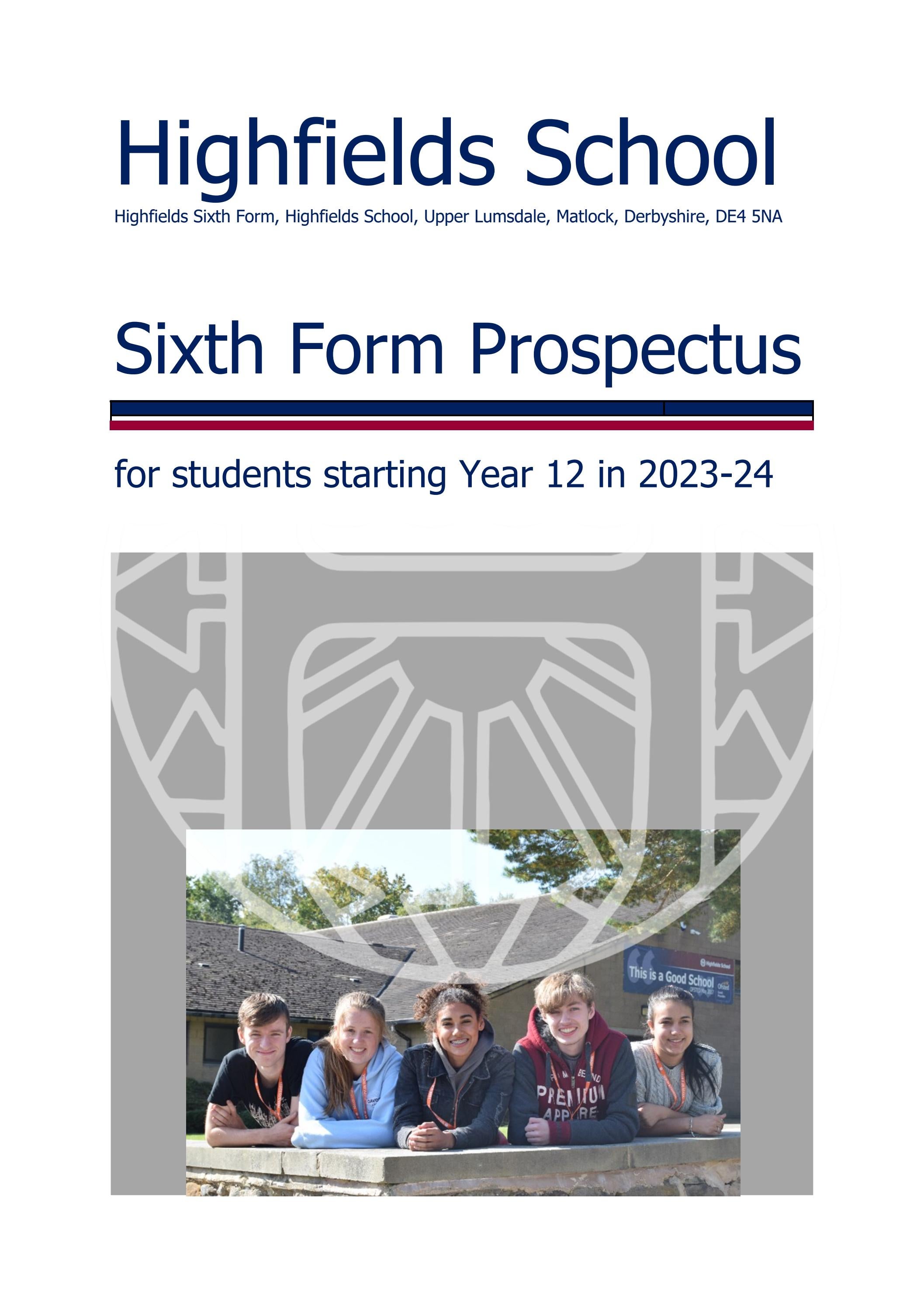 Sixth Form Prospectus 23-24 v2 by Highfields School - Issuu