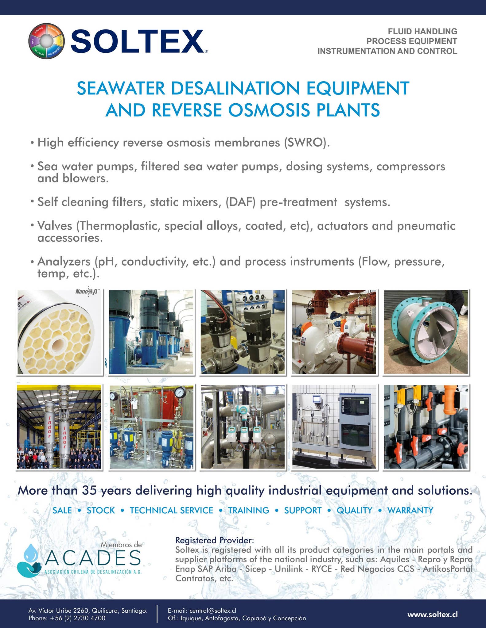 Seawater Desalination Equipment and Reverse Osmosis Plants by SOLTEX ...